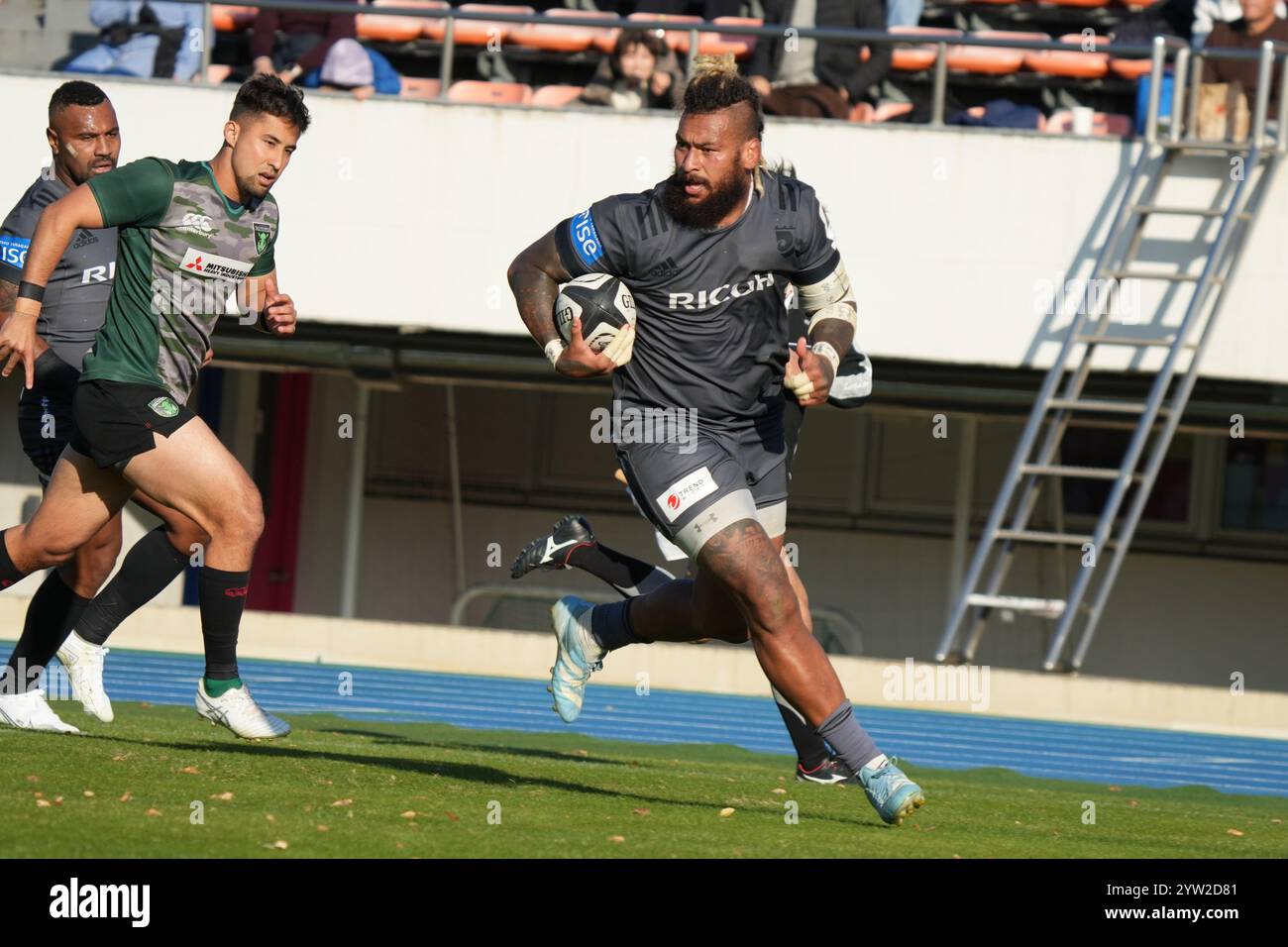 Black Rams' Nathan Hughes during the Japan Rugby League One pre-season ...
