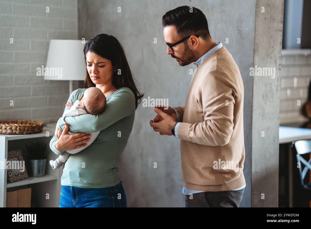 Stressed couple arguing and having marriage problems. Marriage ...