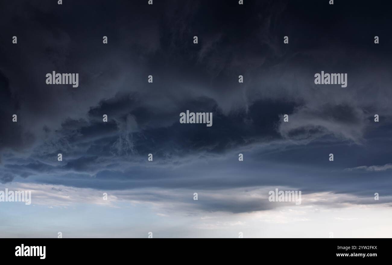 Dramatic blue sky with white clouds Stock Photo - Alamy