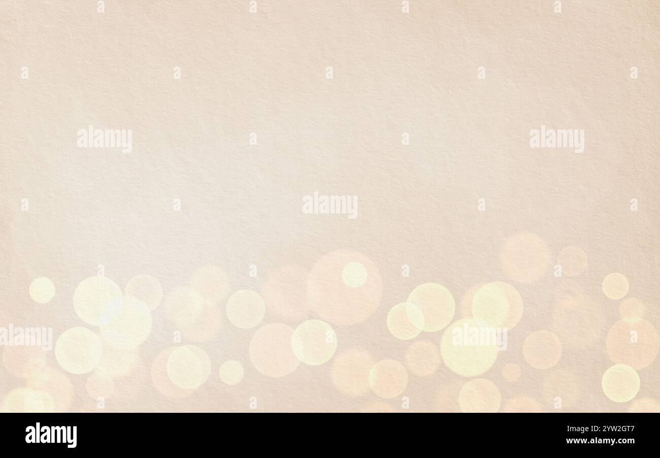 Vintage kraft paper with old texture with bokeh effect on one side with ...