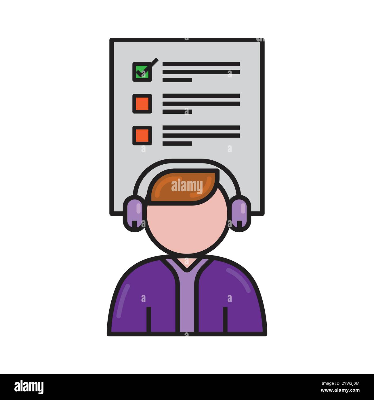 Customer service feedback interface Stock Vector Images - Alamy