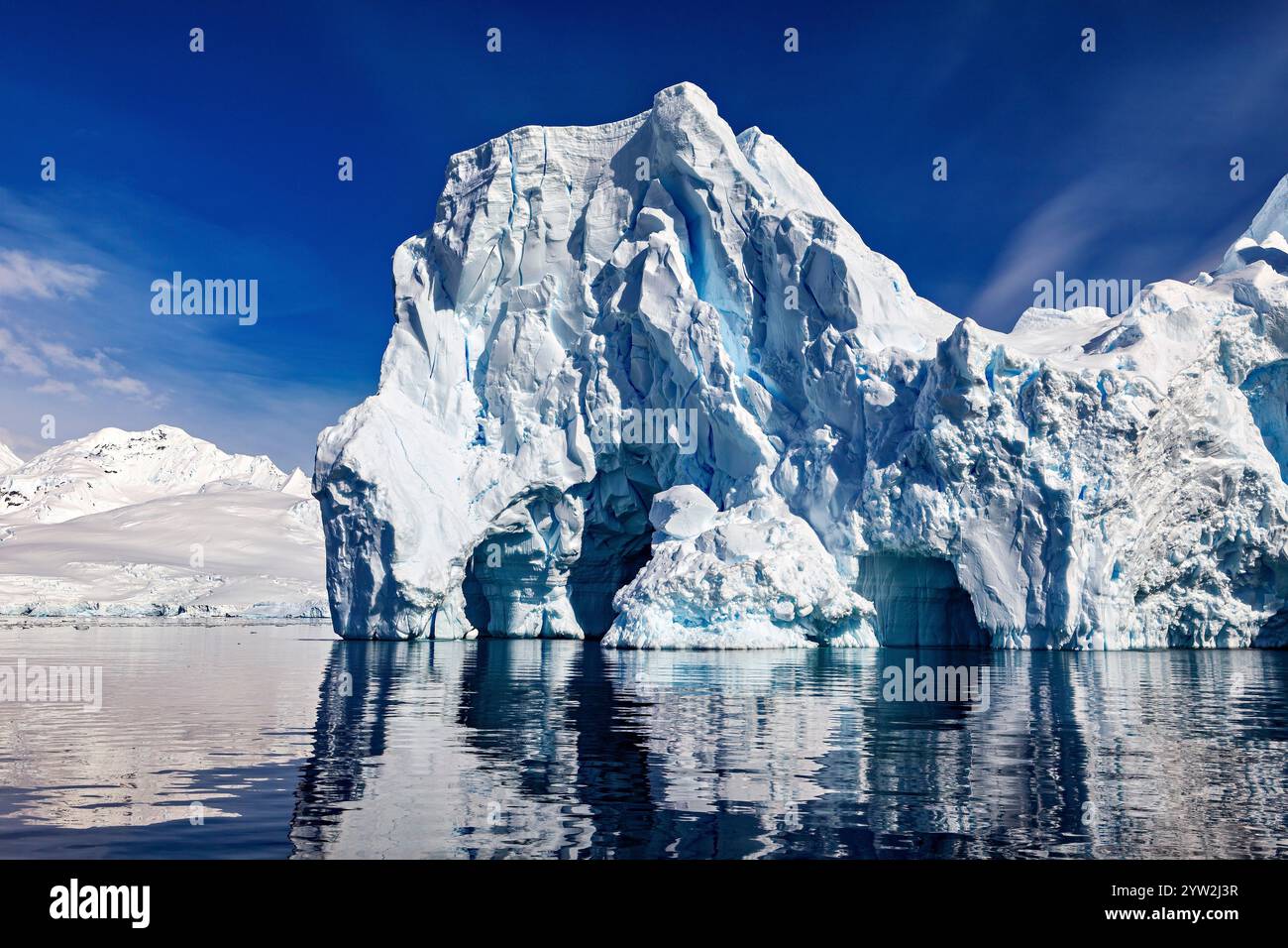 Glacier and Iceberg in the Antarctic Landscape Stock Photo - Alamy