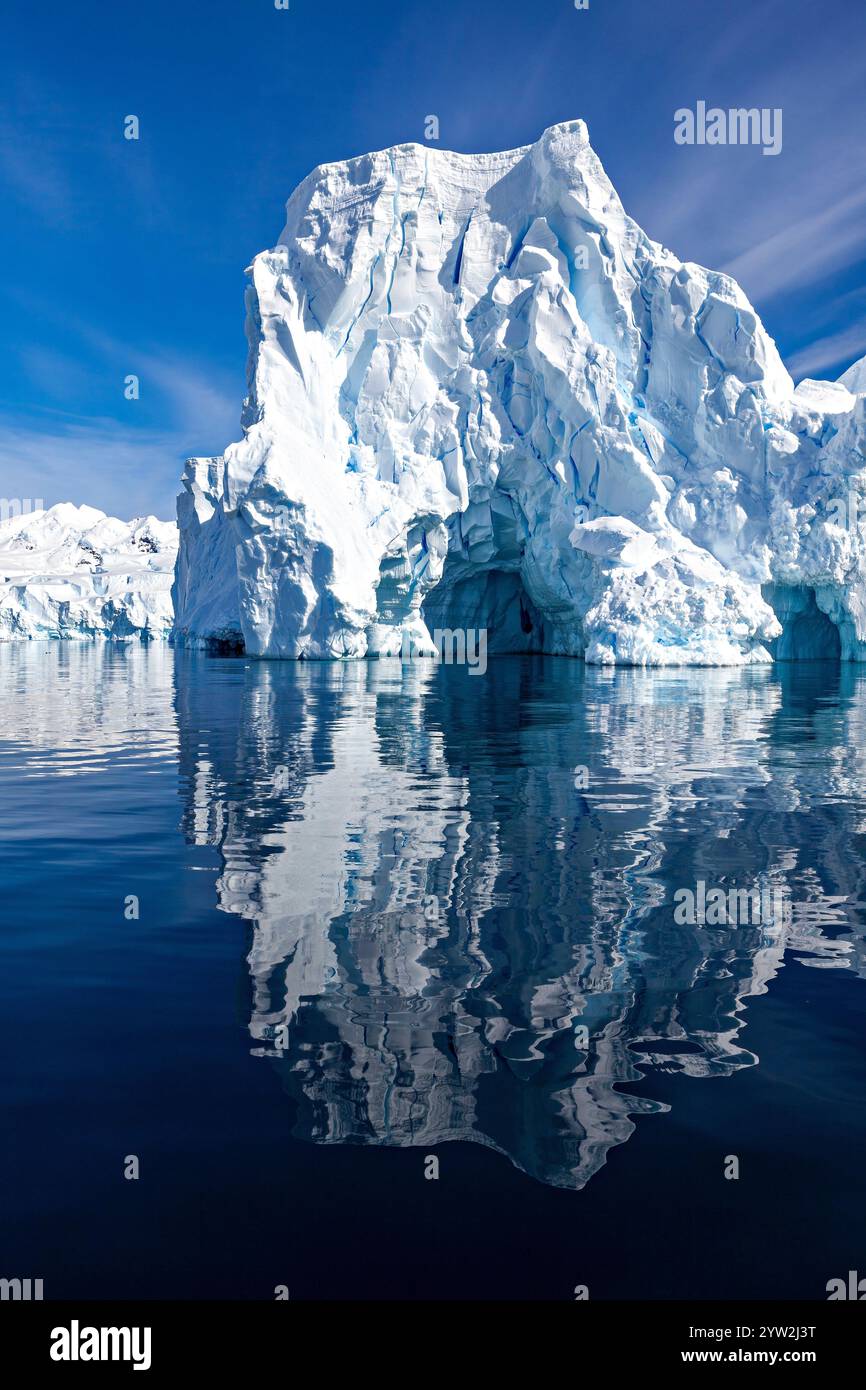 Glacier and Iceberg in the Antarctic Landscape Stock Photo - Alamy