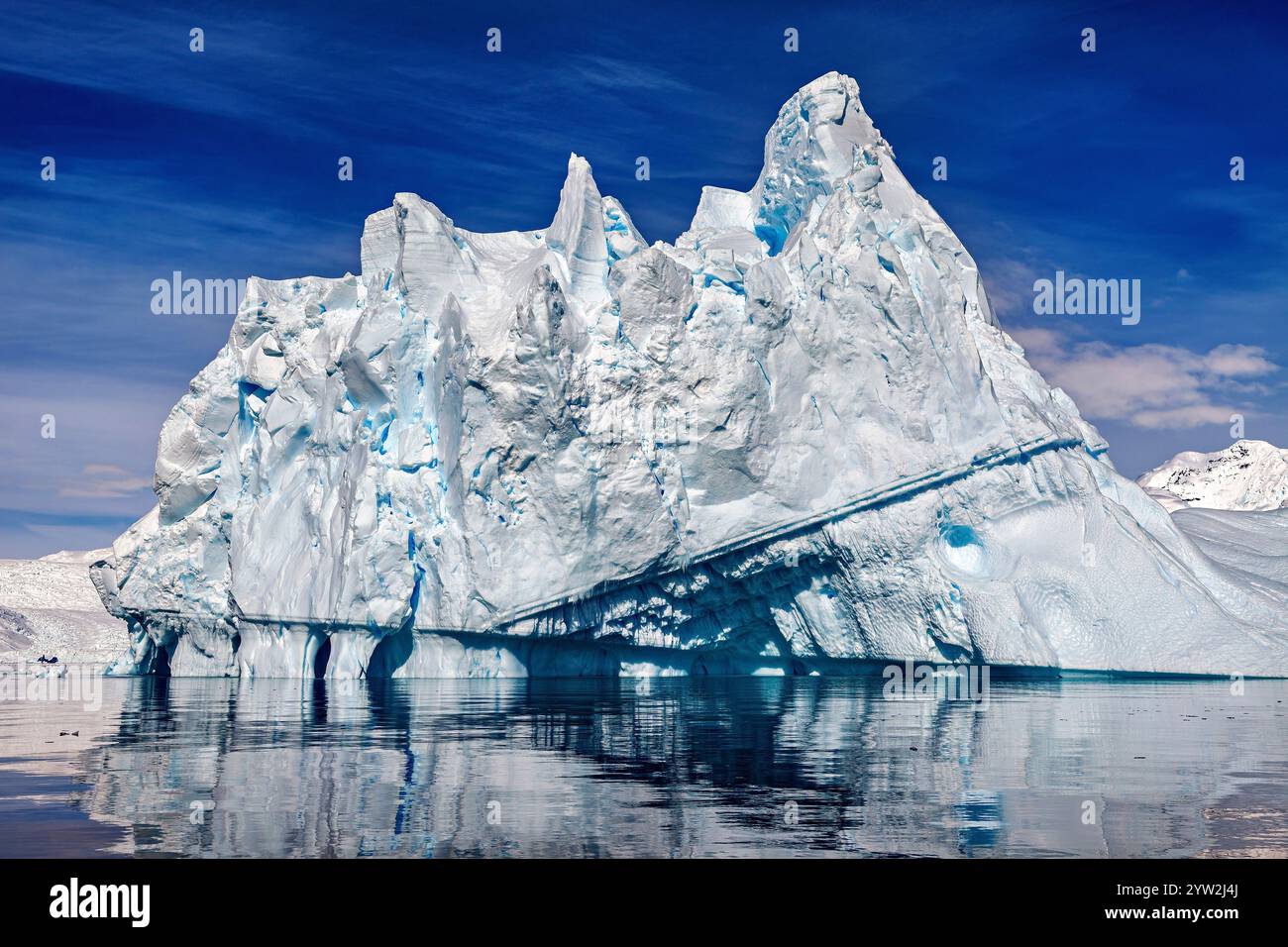 Glacier and Iceberg in the Antarctic Landscape Stock Photo - Alamy