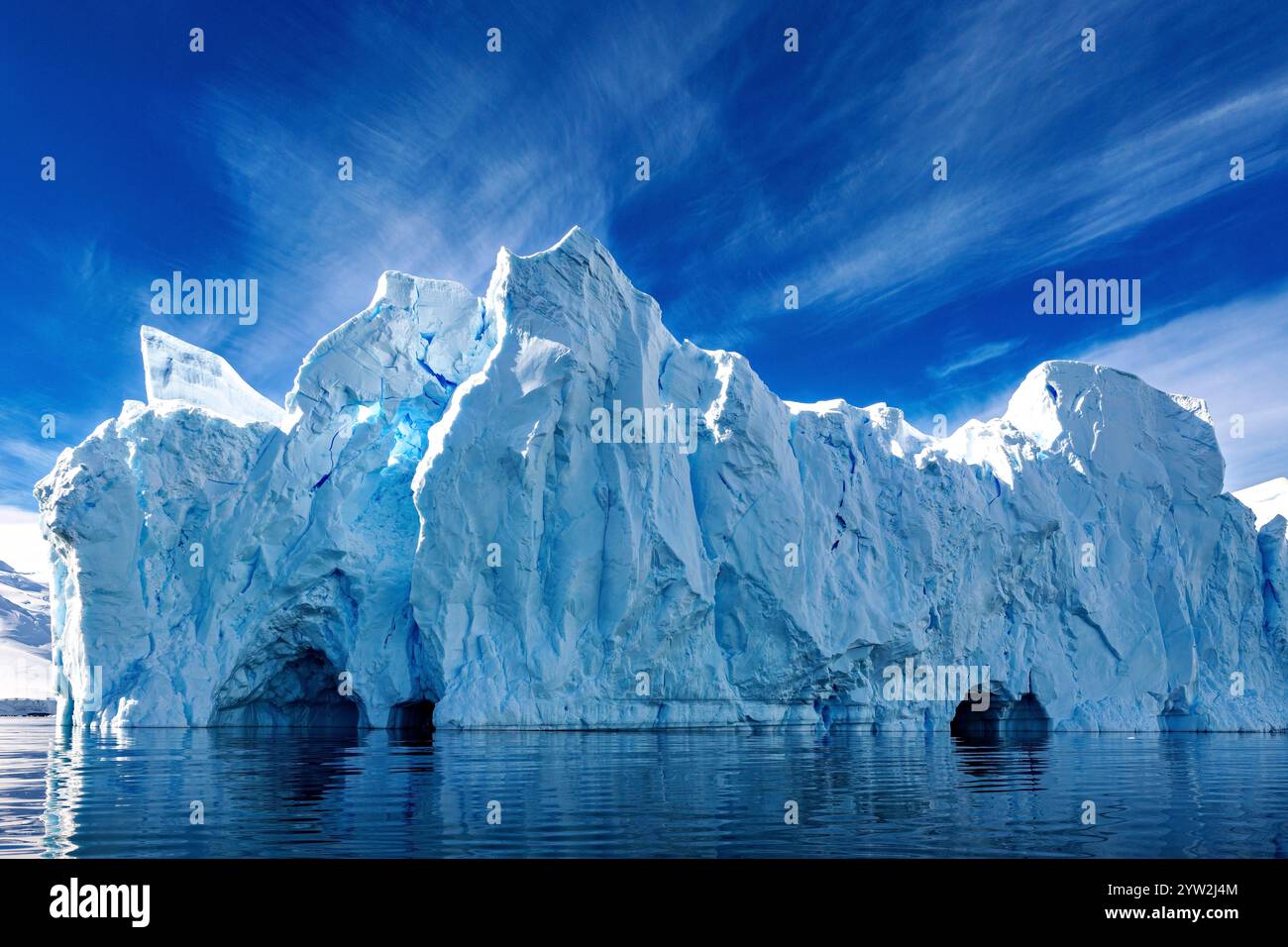 Glacier and Iceberg in the Antarctic Landscape Stock Photo - Alamy