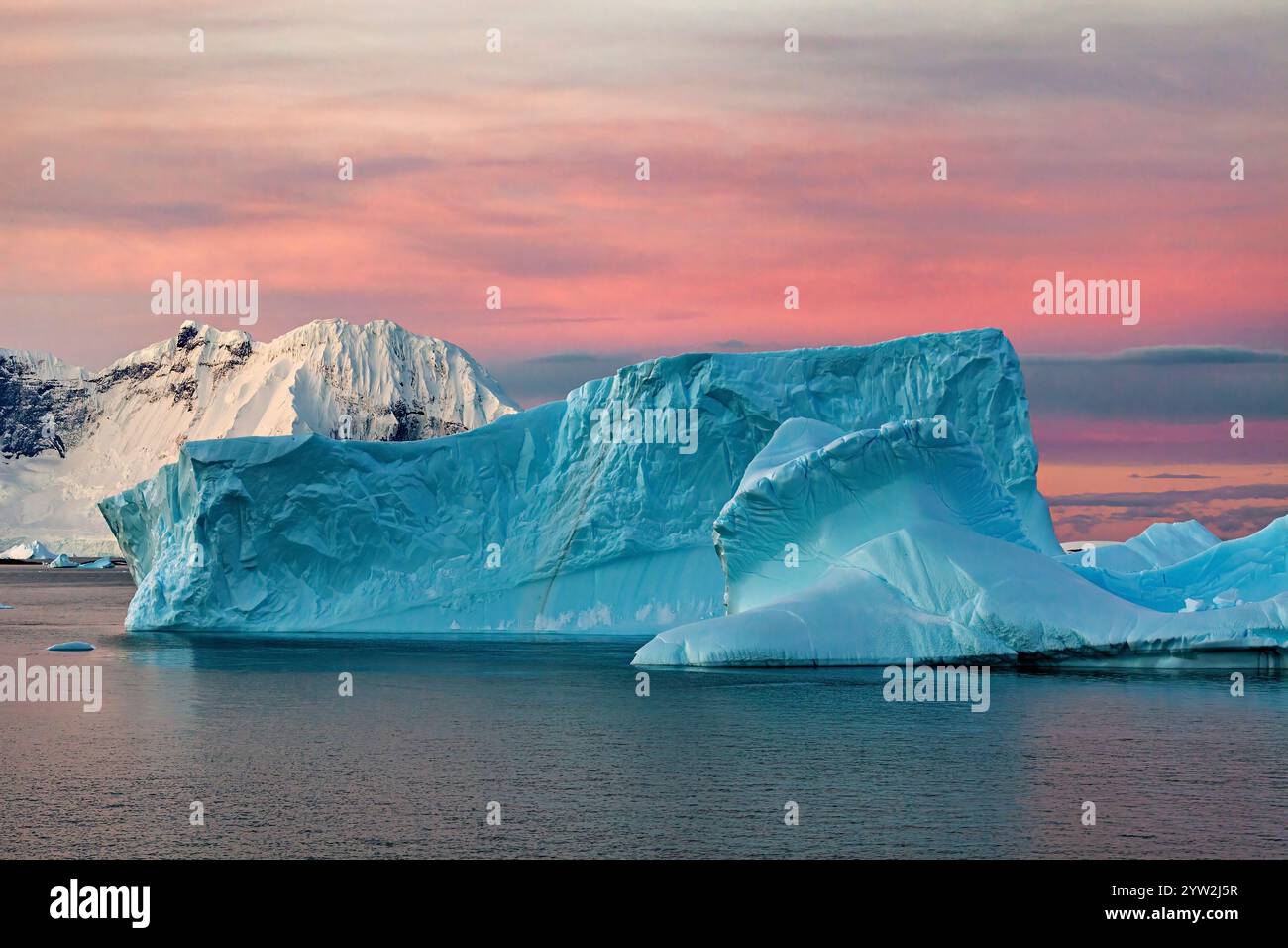 Glacier and Iceberg in the Antarctic Landscape Stock Photo - Alamy