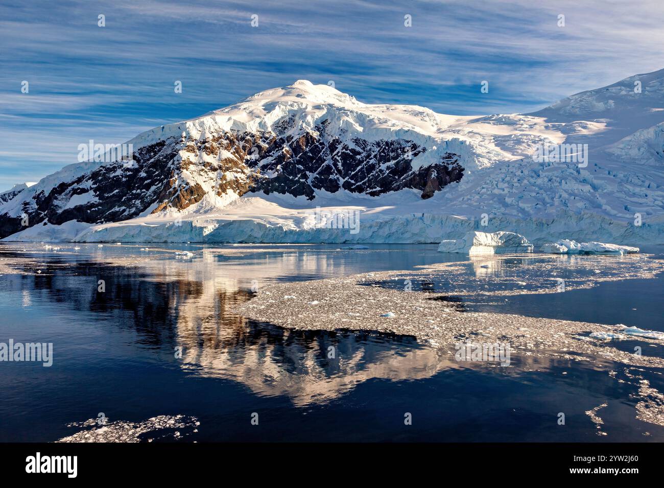 Glacier and Iceberg in the Antarctic Landscape Stock Photo - Alamy