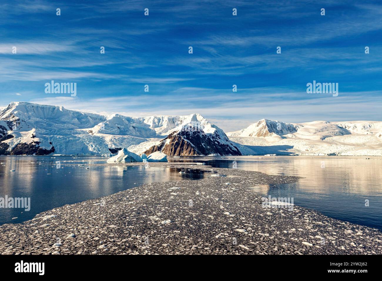 Glacier and Iceberg in the Antarctic Landscape Stock Photo - Alamy