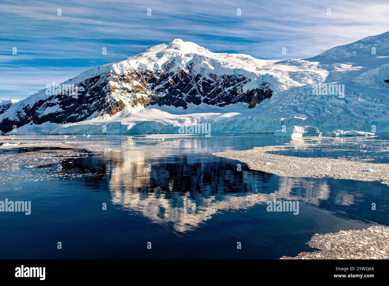 Glacier and Iceberg in the Antarctic Landscape Stock Photo - Alamy