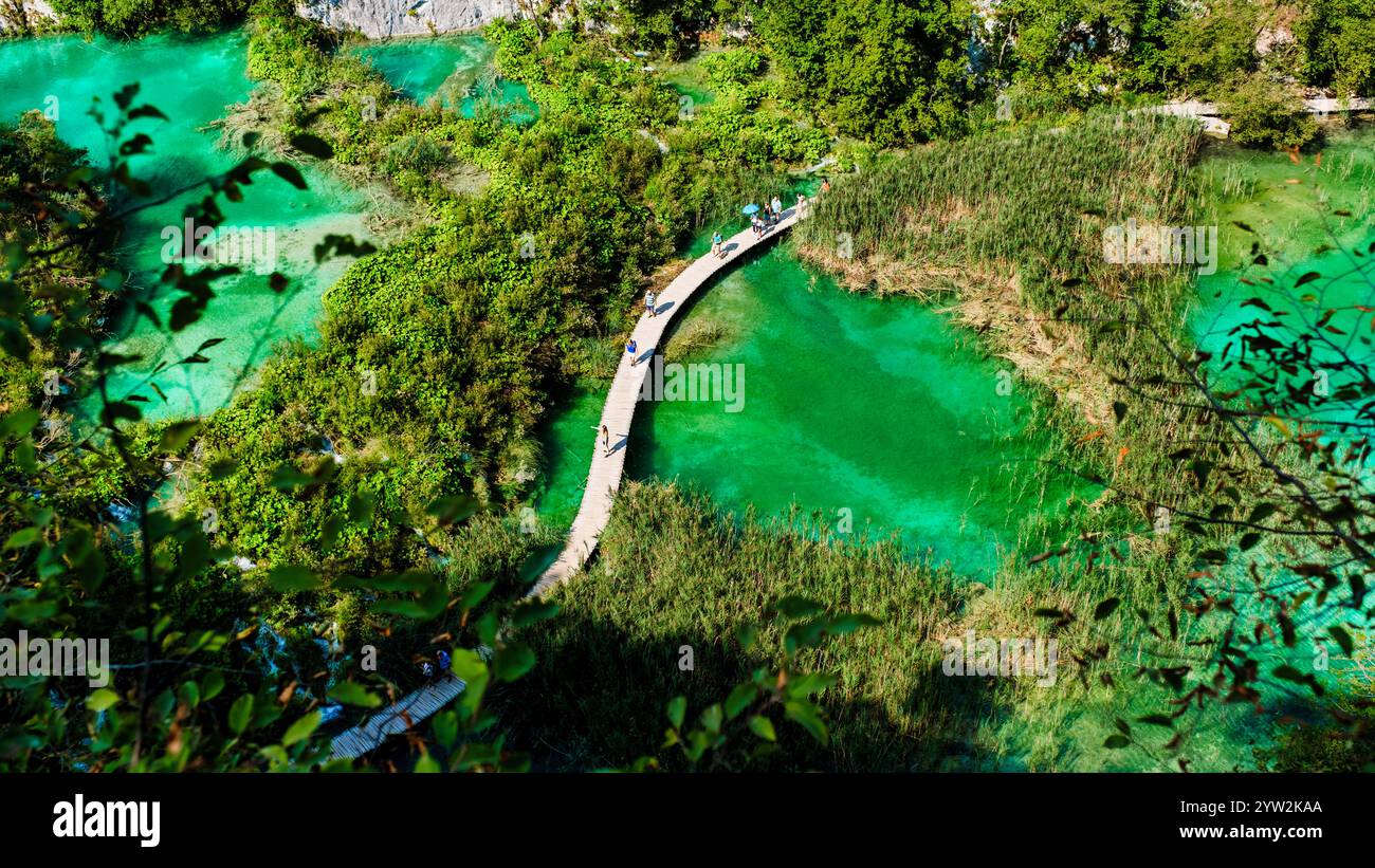 Nestled in the heart of Croatia, Plitvice Lakes vibrant turquoise ...