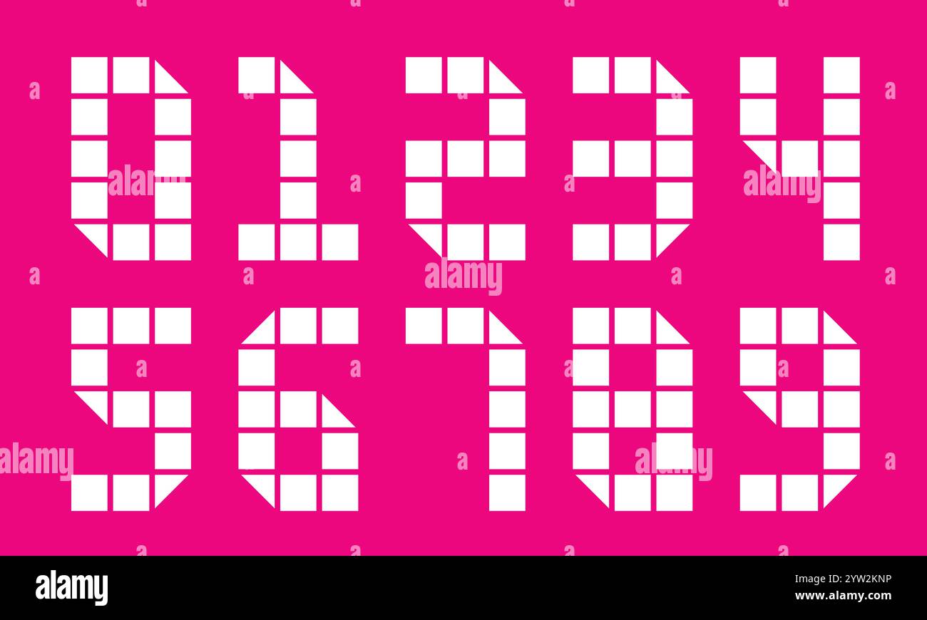 Retro style numbers collection Stock Vector Image & Art - Alamy