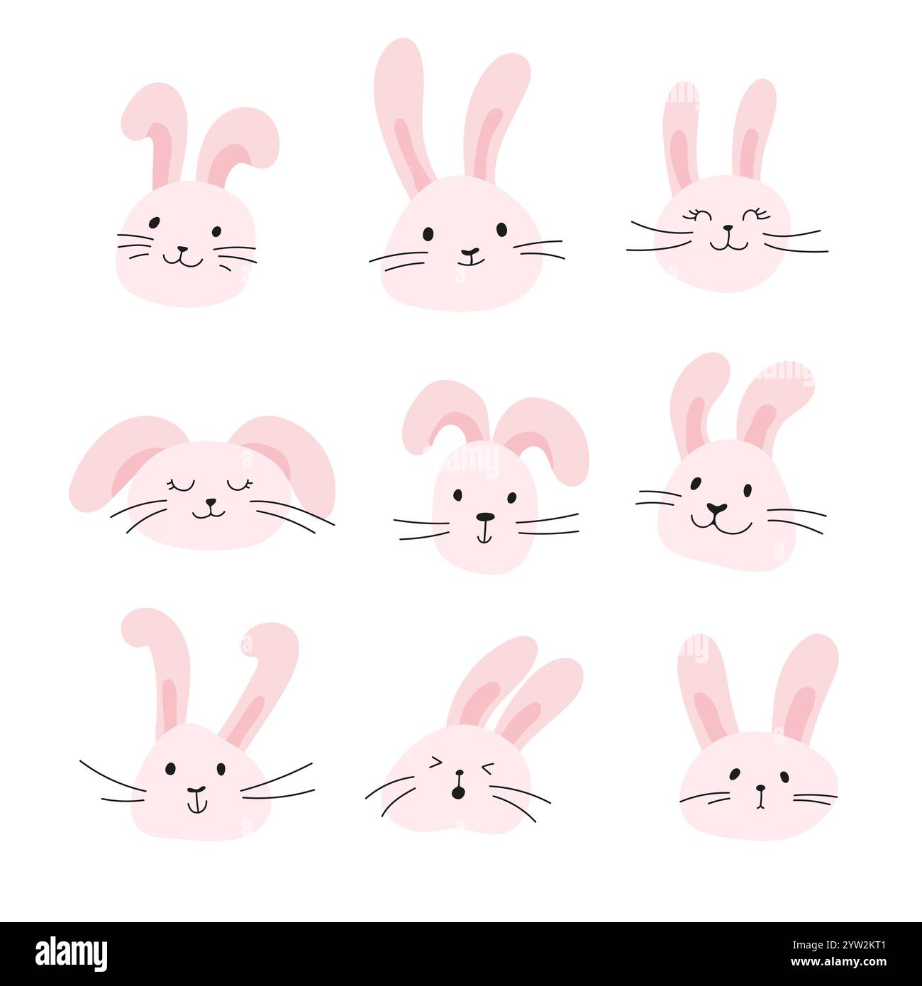 Bunny character vector vectors Cut Out Stock Images & Pictures - Alamy