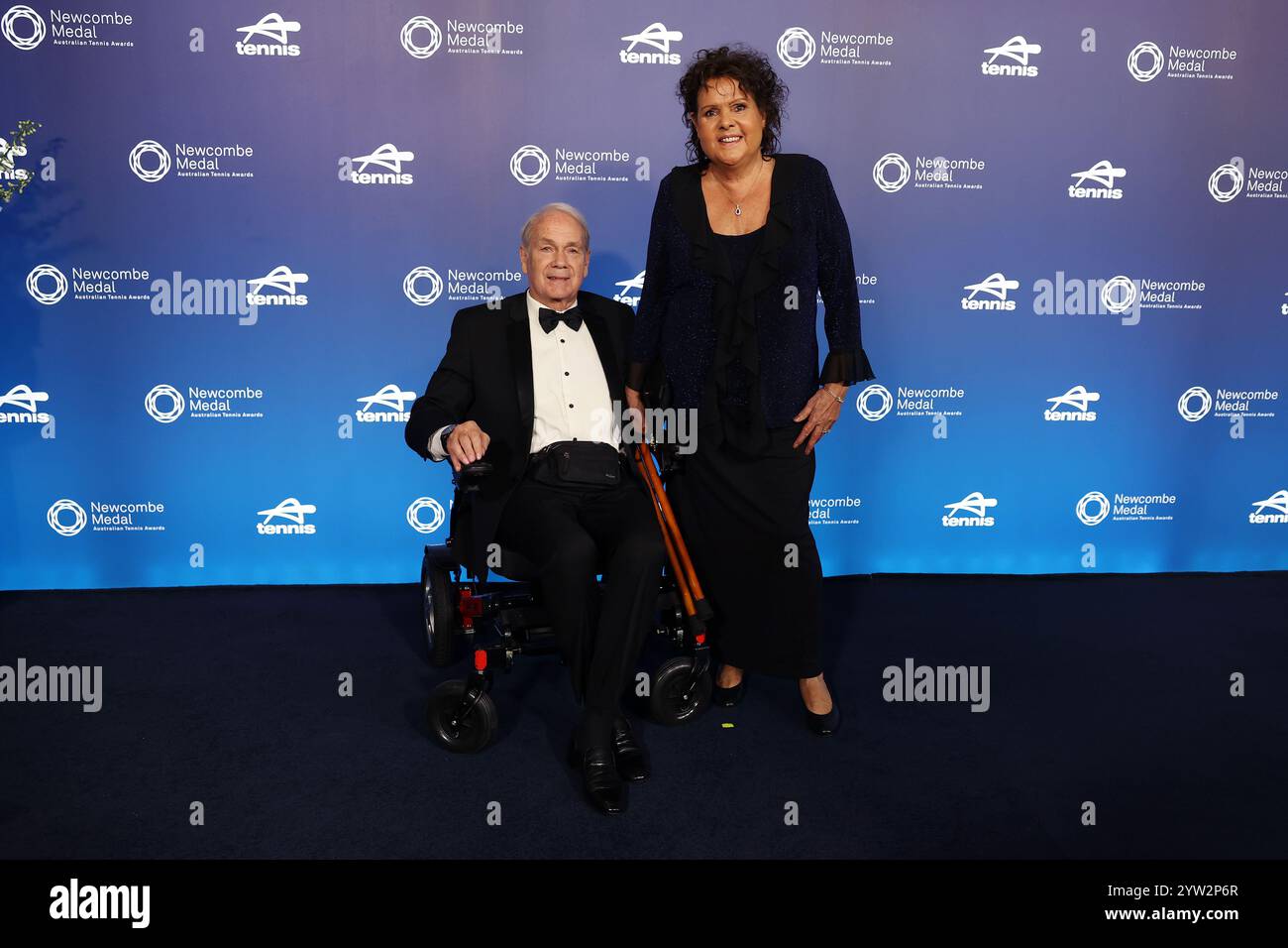 Melbourne, Australia. 09th Dec, 2024. Roger Cawley and Evonne Goolagong ...