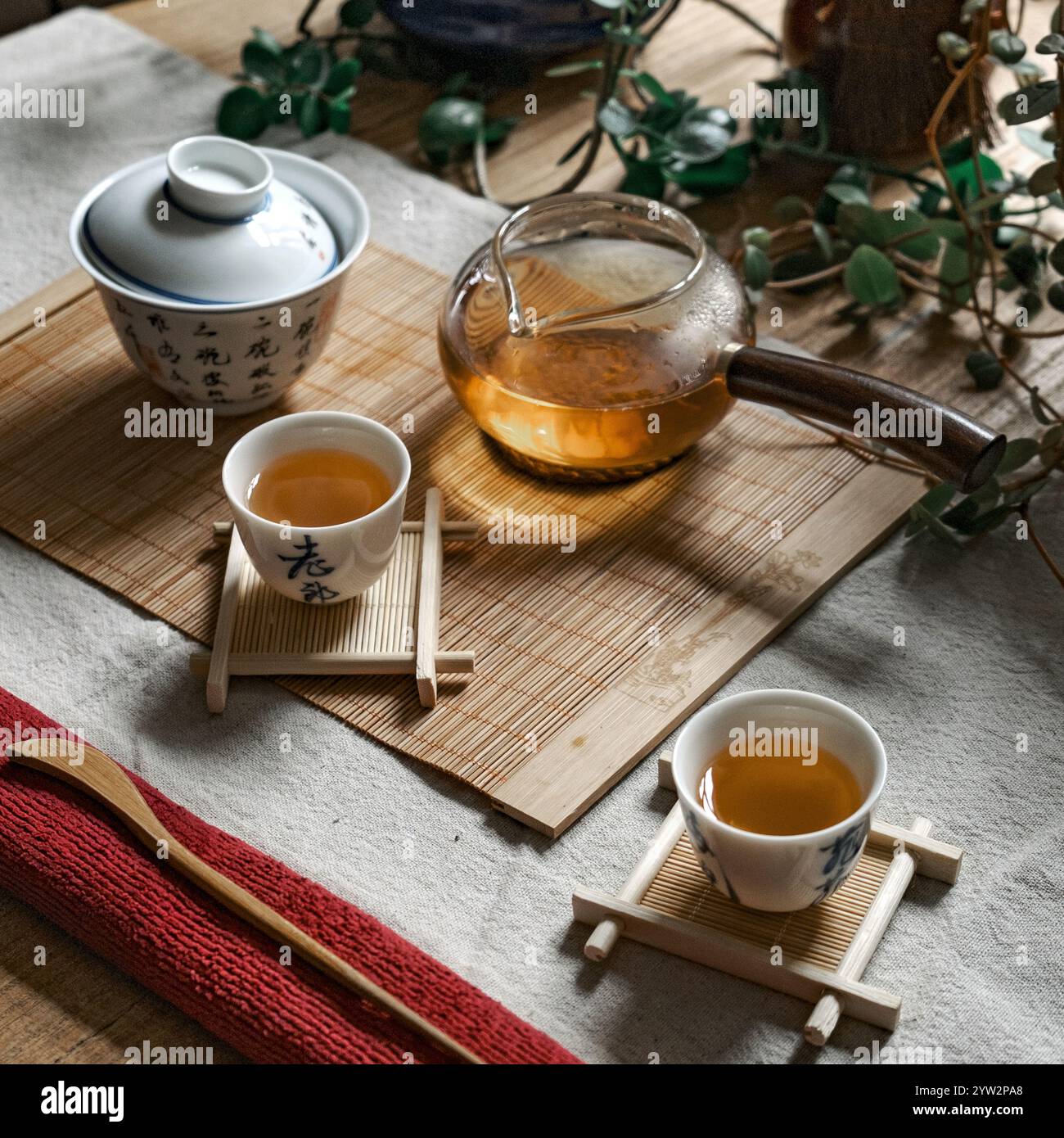 Experience serene calming ritual tea hi-res stock photography and ...