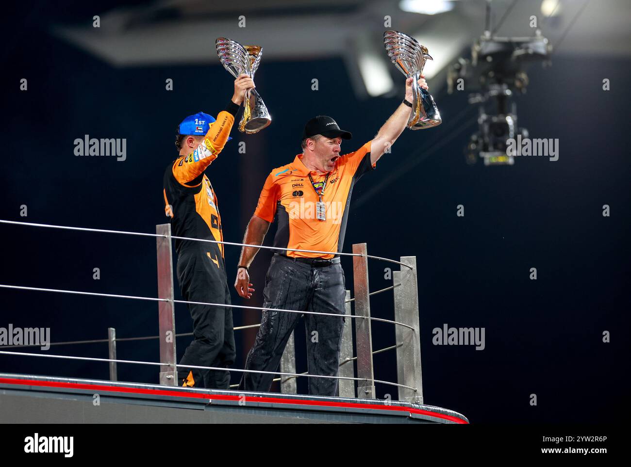 Lando norris abu dhabi 2024 podium hi-res stock photography and images - Alamy