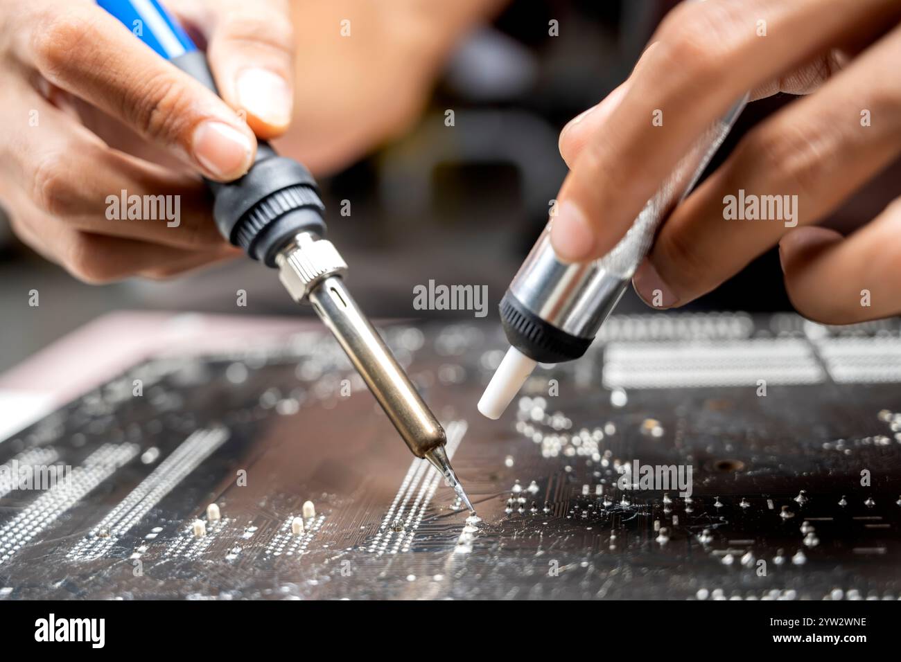 Man repairing electric board hi-res stock photography and images - Alamy