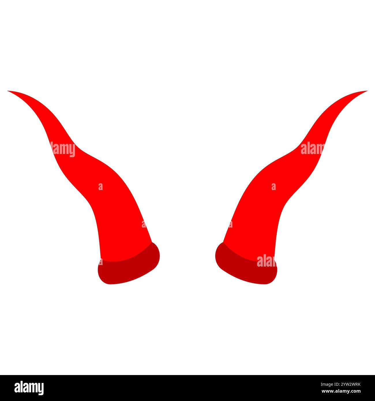 Head decoration for the holiday mask, red devil horns Stock Vector ...