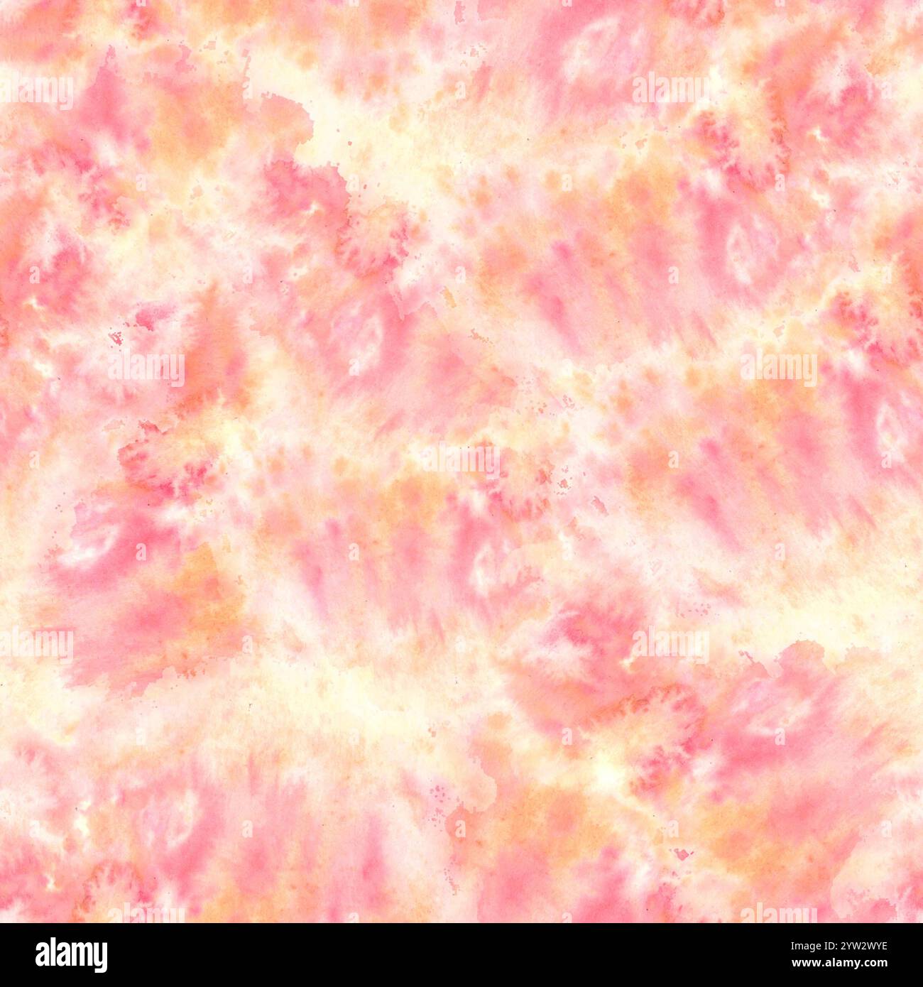 Watercolor seamless pattern with abstract rose, yellow, pink, spots ...