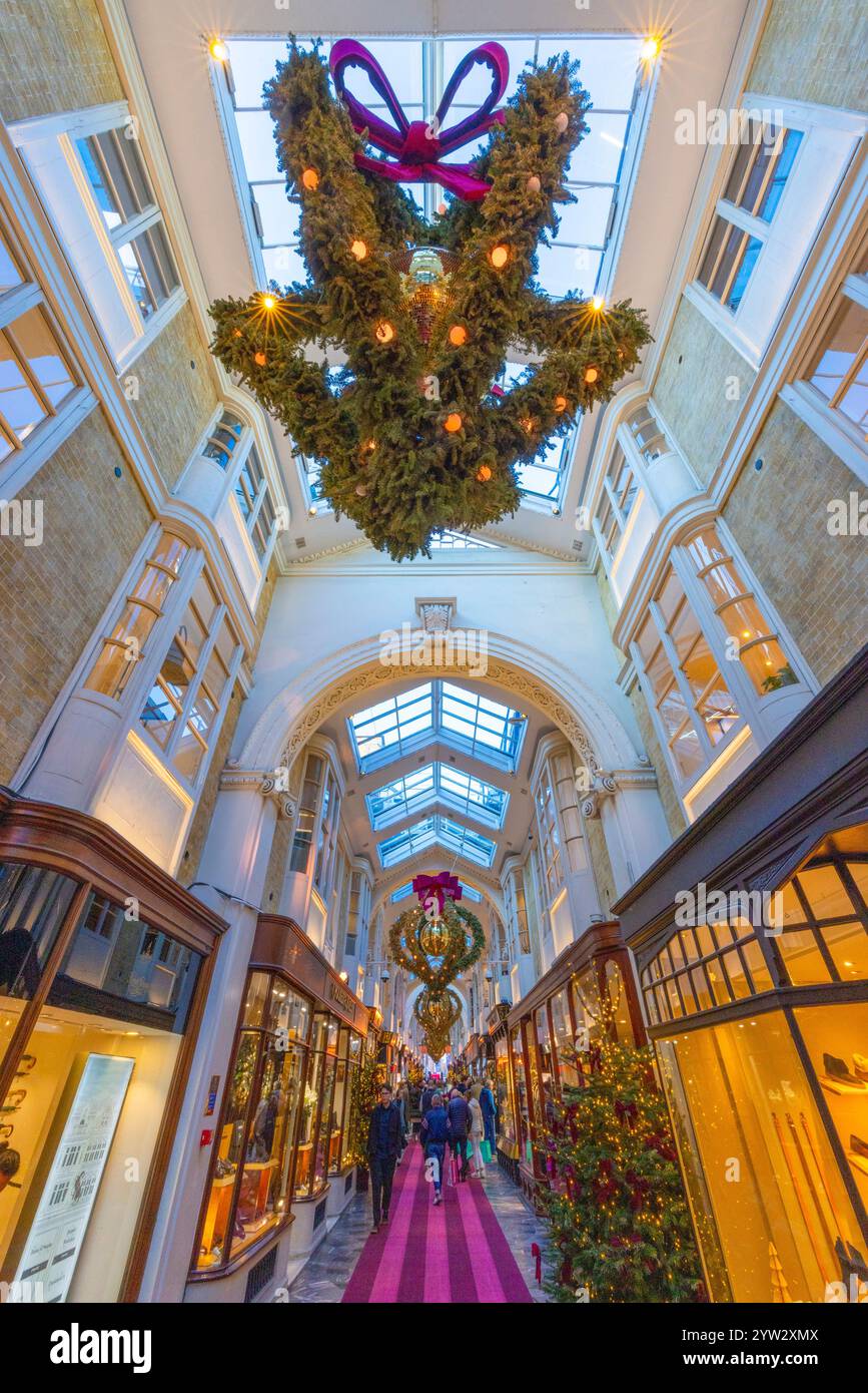 The Burlington Arcade at Christmas, Piccadilly, London, UK Stock Photo ...