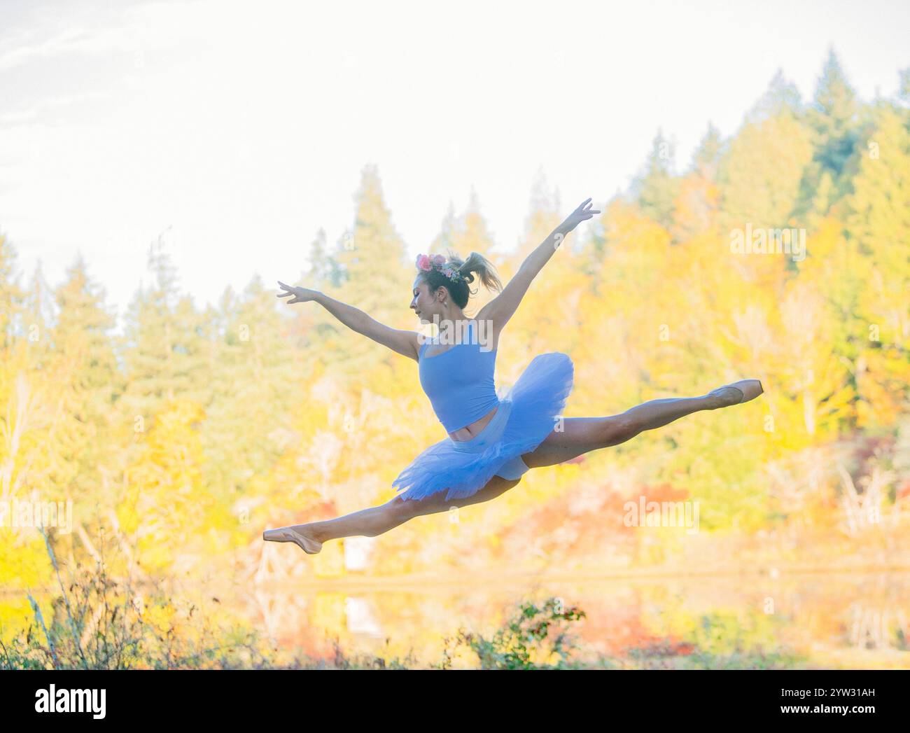 Ballet dancer in jump hi-res stock photography and images - Alamy