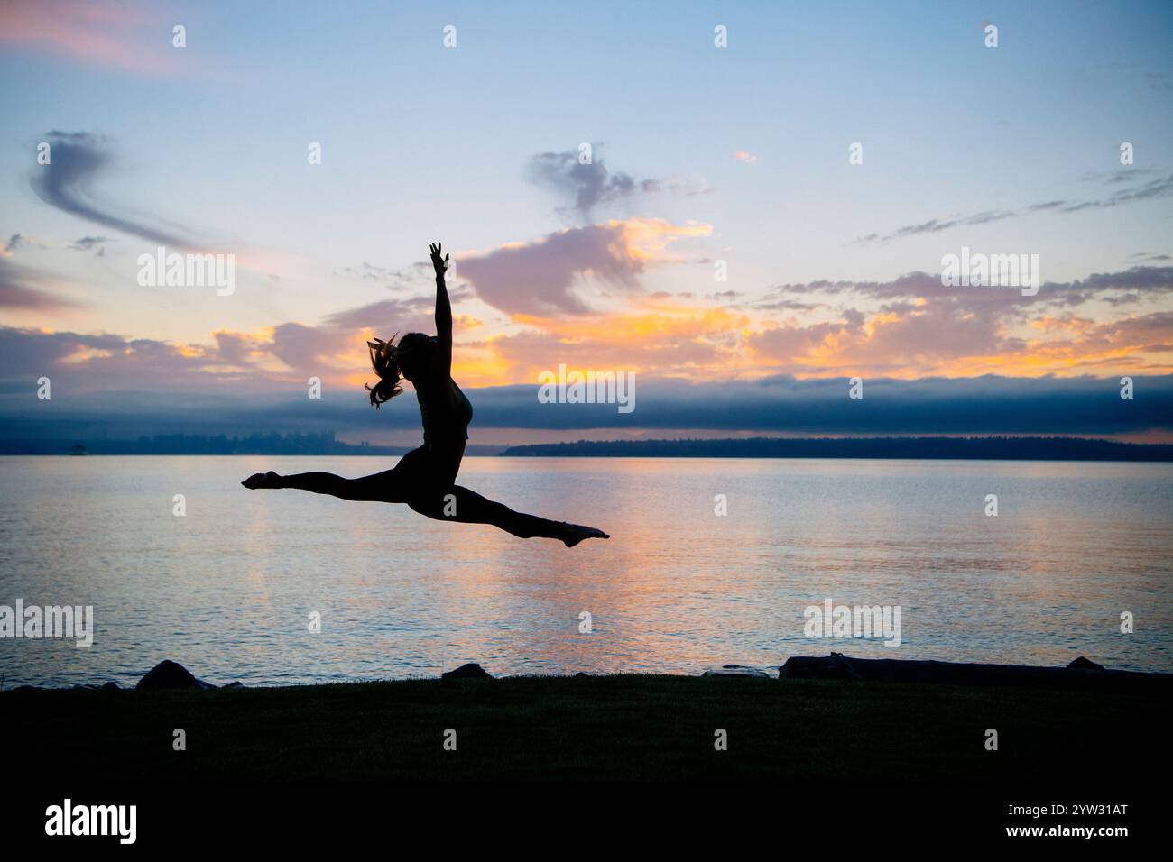 Split Jump Silhouet Ballet Silhouette #1440428