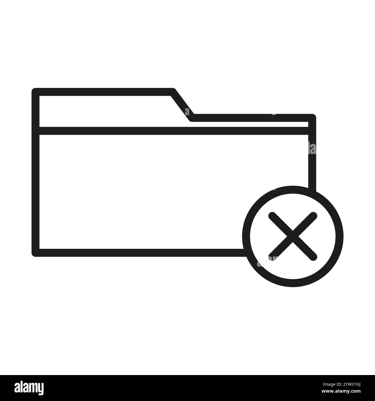 Remove folder icon sign hi-res stock photography and images - Alamy