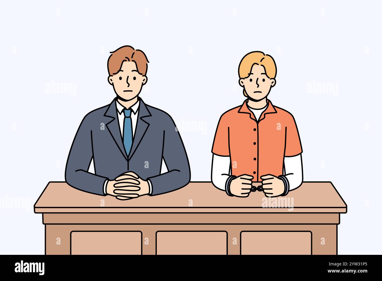 Female judge handcuffs Stock Vector Images - Alamy