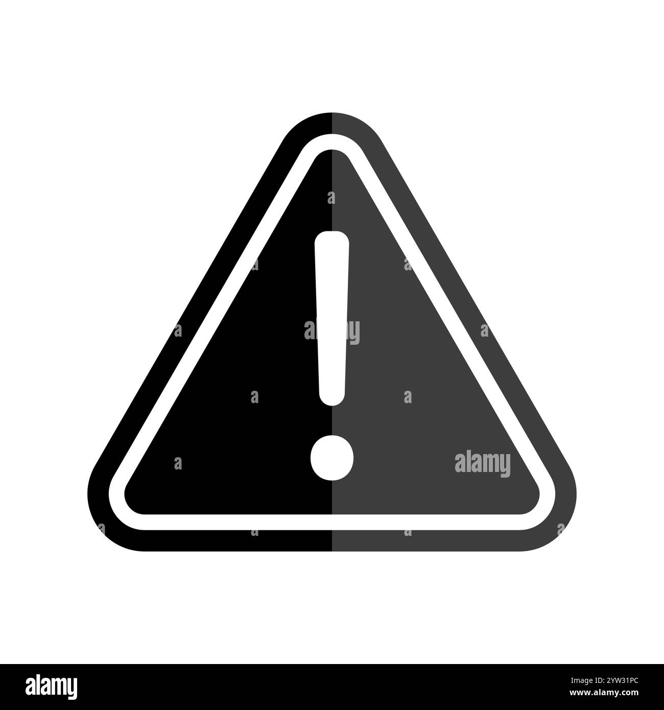 Triangle warning symbol. Exclamation mark icon. Hazard caution design ...