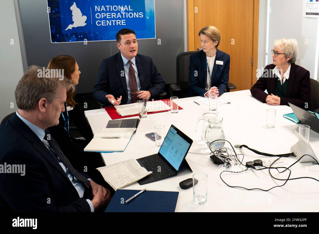 Health Secretary Wes Streeting with NHS CEO Amanda Pritchard (second ...