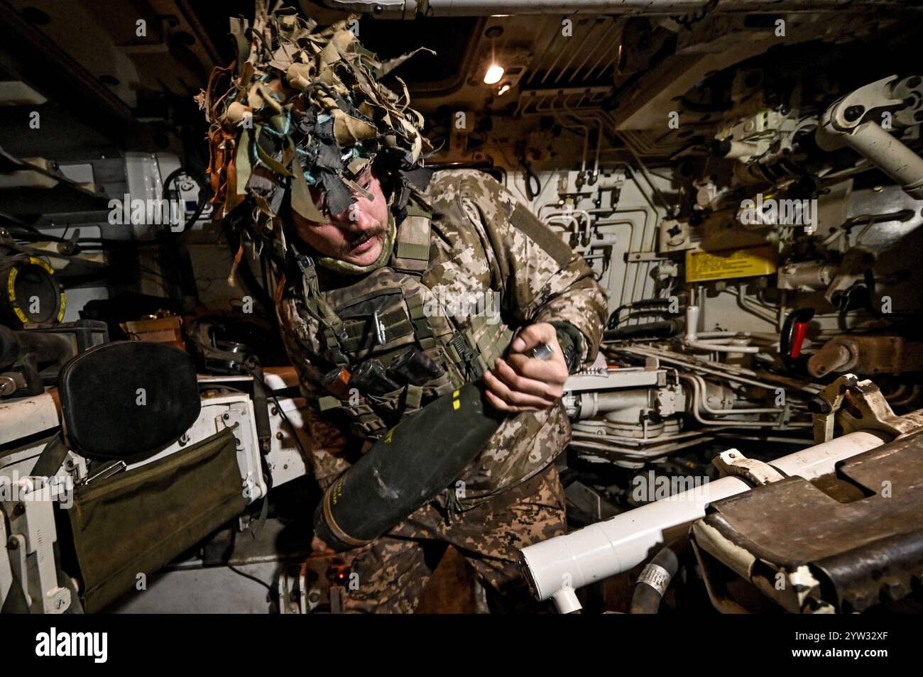 UKRAINE - DECEMBER 3, 2024 - An artilleryman of Ukraine’s 118th ...