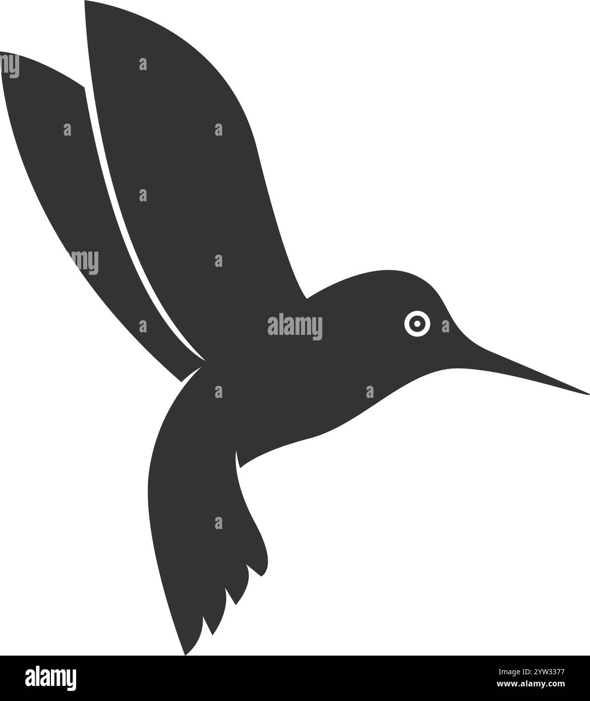 Humming bird flower Black and White Stock Photos & Images - Alamy