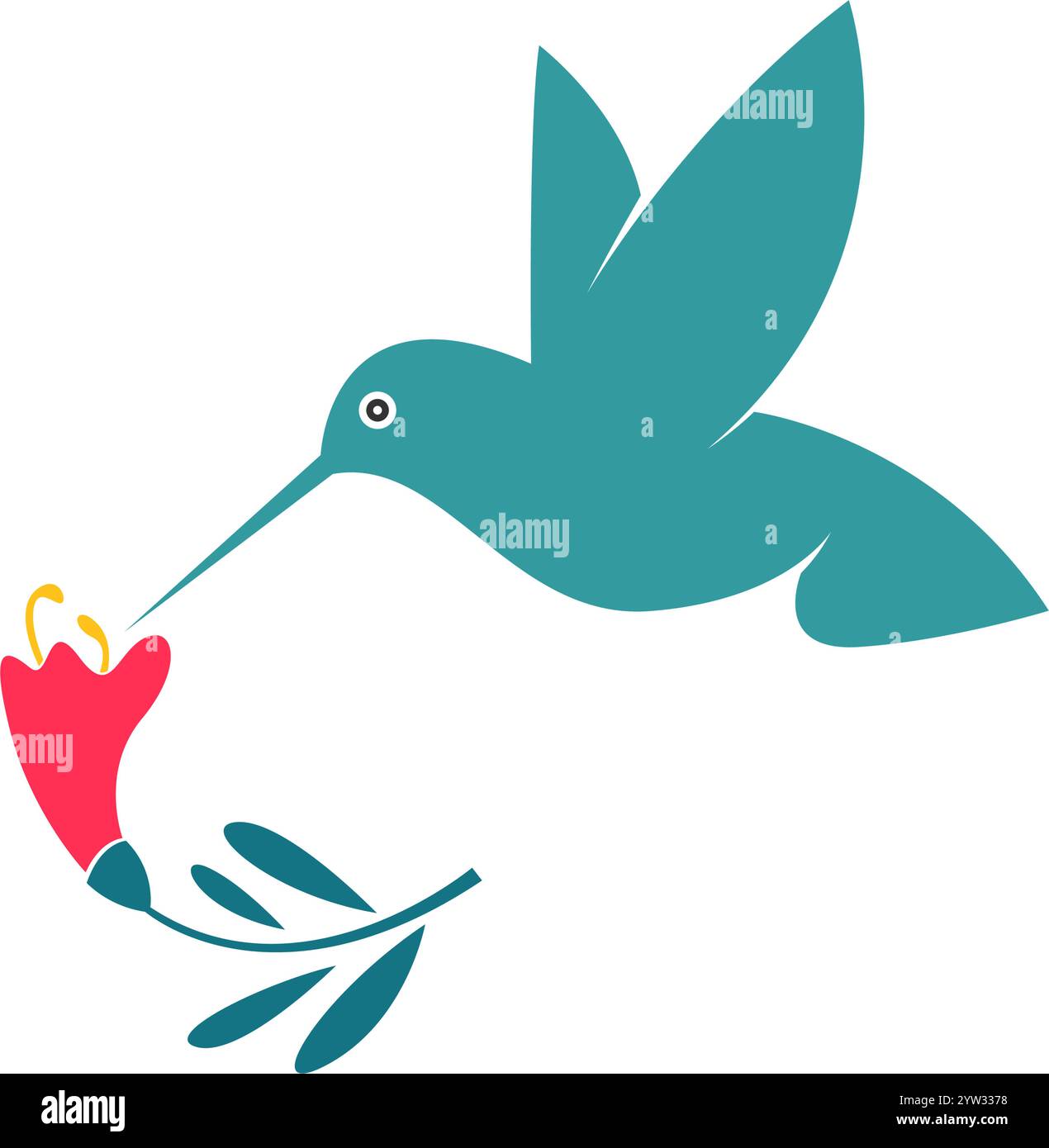 Hummingbird logo icon design template Stock Vector Image & Art - Alamy