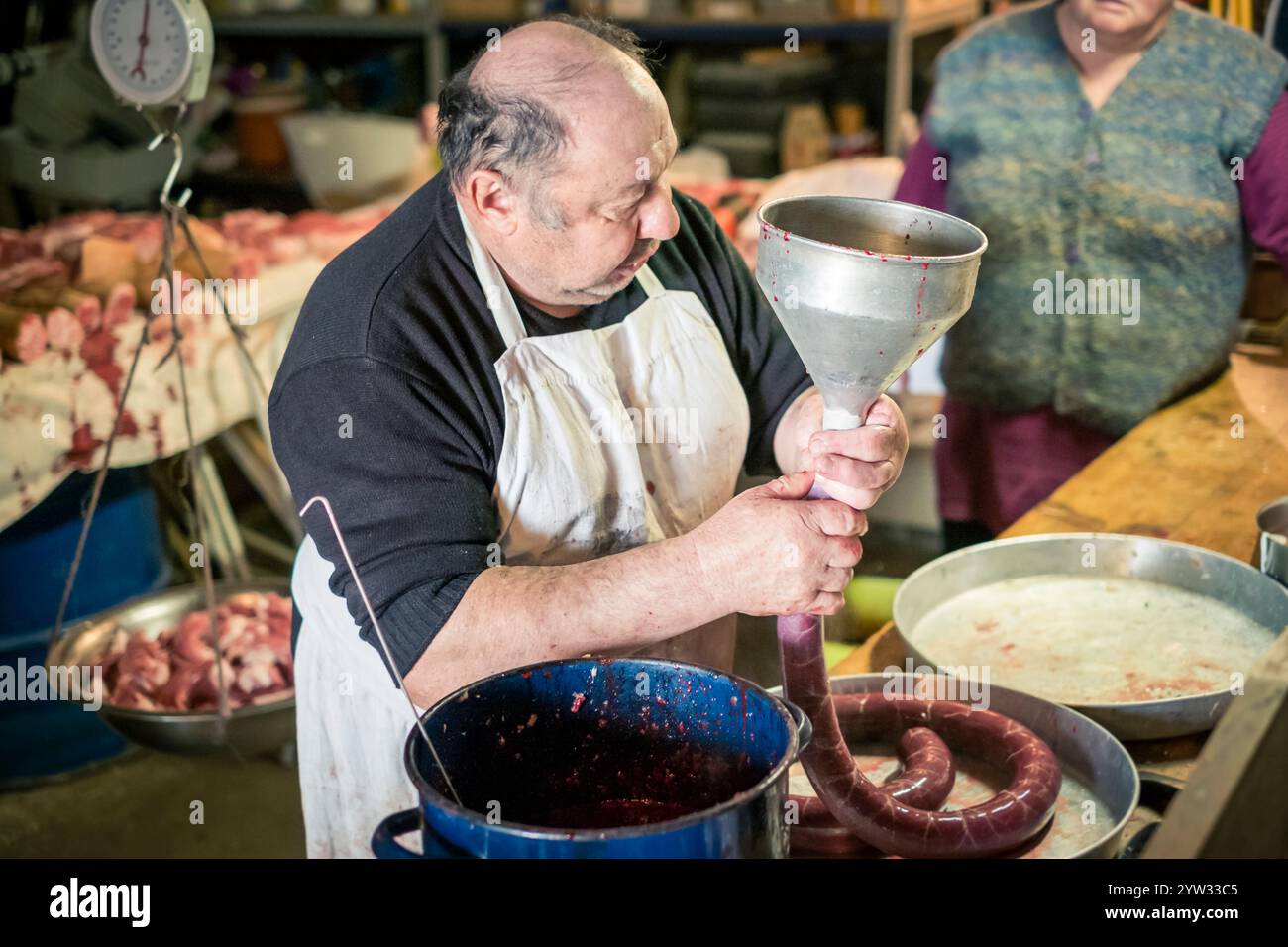 Butchers apron hi-res stock photography and images - Alamy