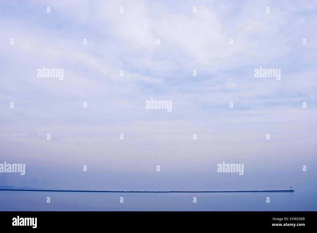 Jetty in the Chicago Waterfront Stock Photo - Alamy