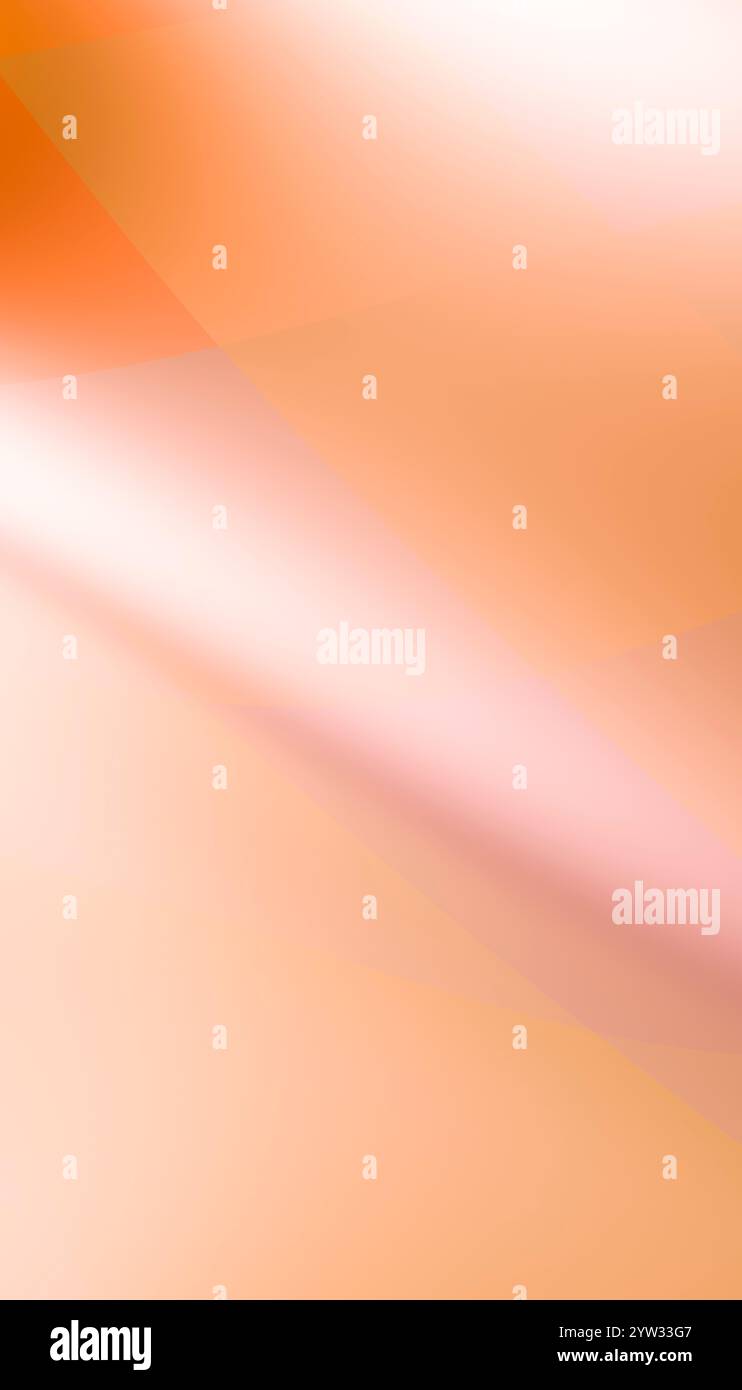 Soft orange and pink abstract background with flowing smooth lines and ...