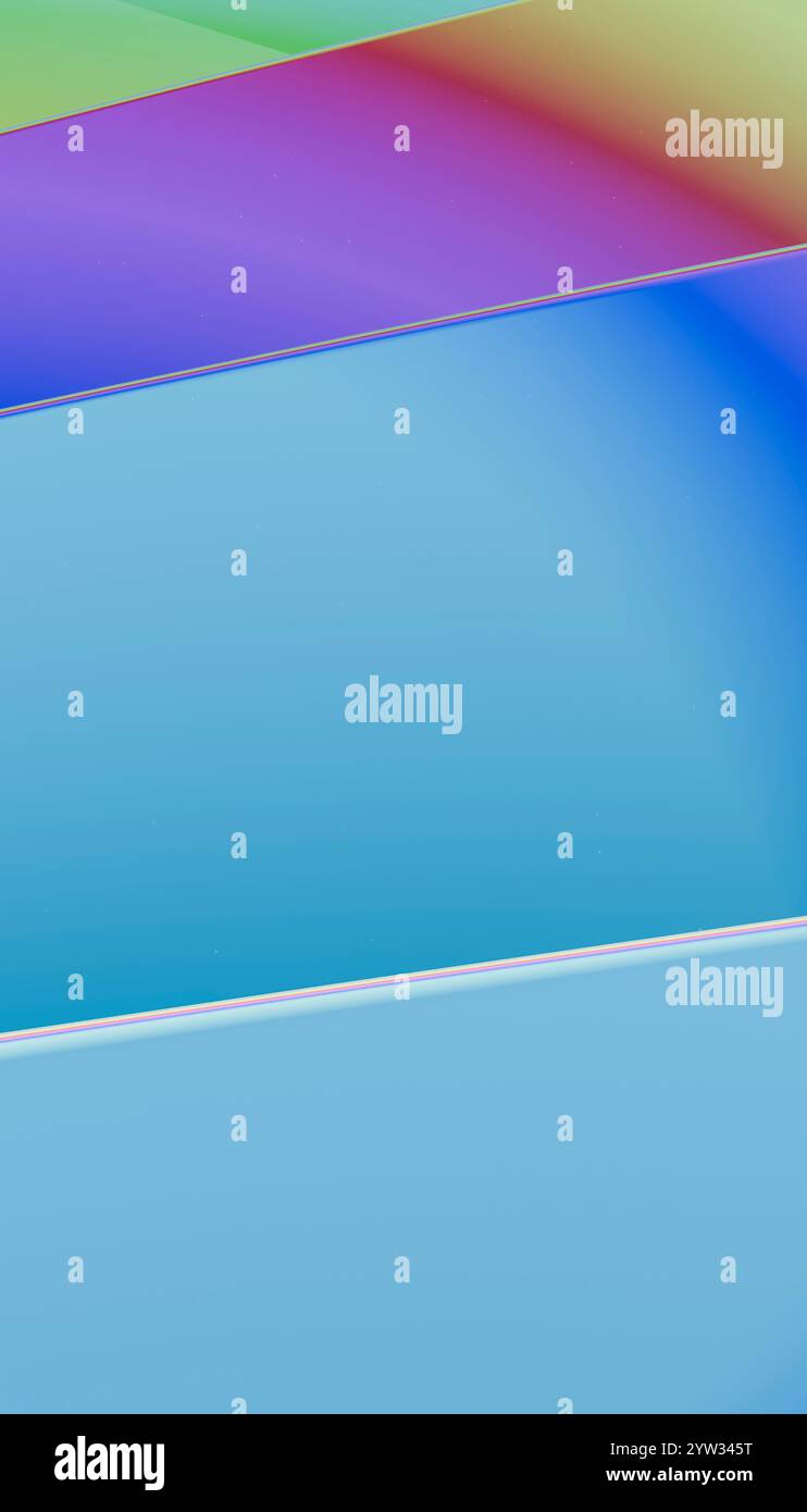 Colorful abstract iridescent paper sheets arranged in a layered design ...