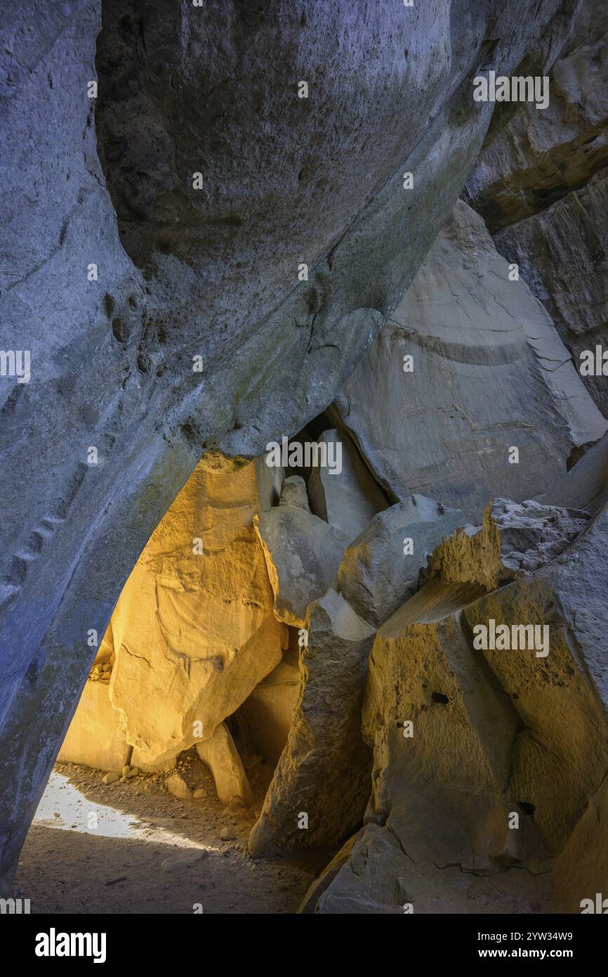 Incidental sun illuminates the passage (Chambre du Roi) through the ...