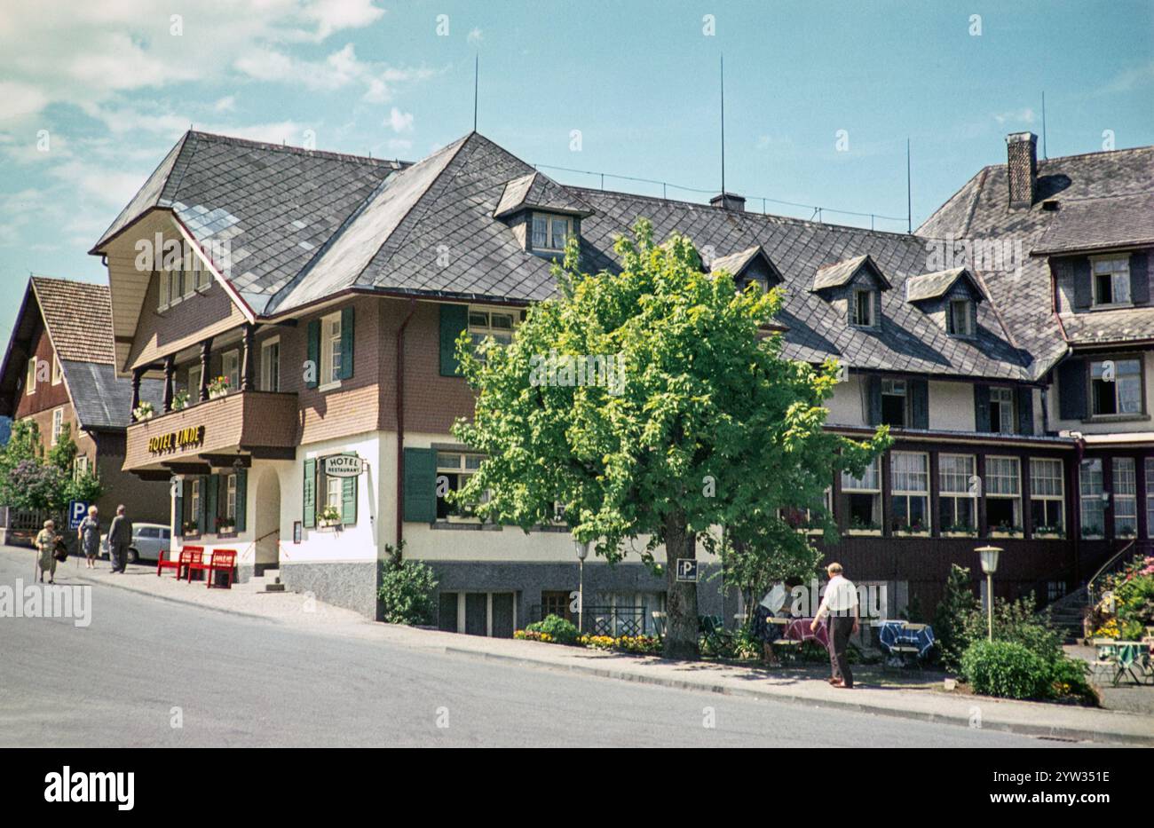 Hotel Linde, Hinterzarten, Baden-Württemberg, Germany, Europe, 1959 ...