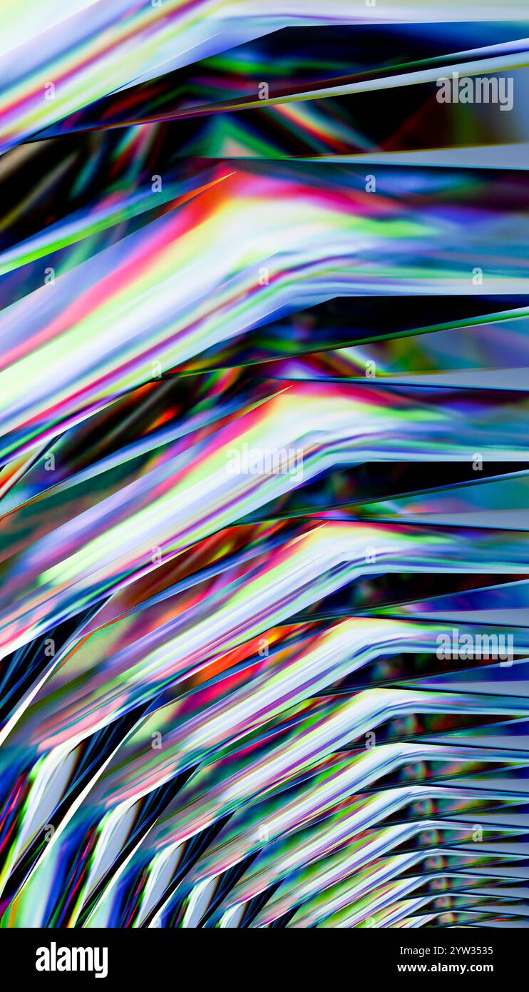 Abstract Digital Art With Vibrant Colors Featuring Wave Patterns And Fluid Distortions Creating
