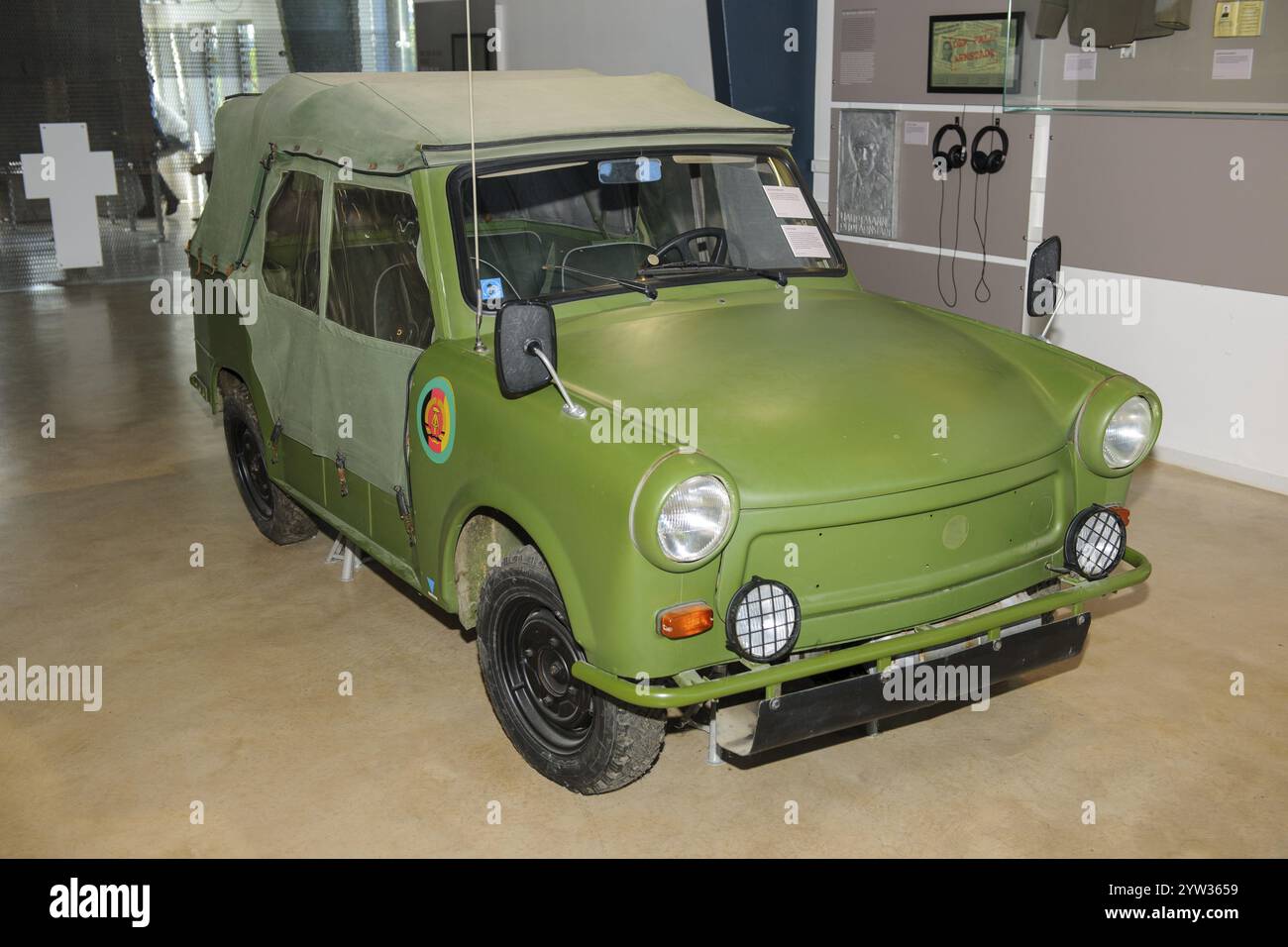 Historic vehicle of former GDR border troops Trabant 601 A Kuebel ...