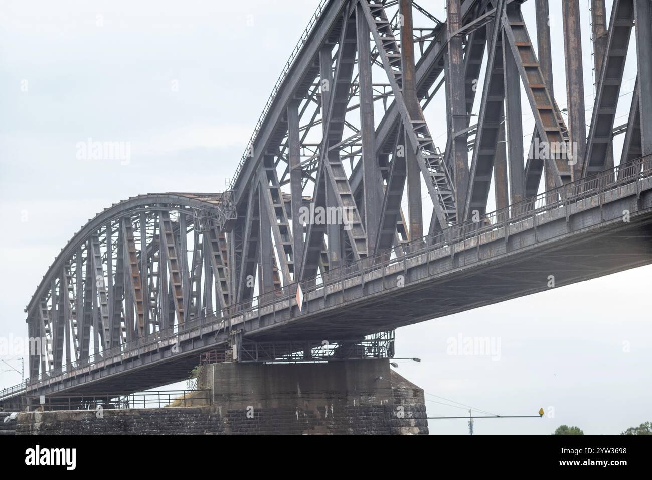Details, truss bridge over the river Stock Photo - Alamy