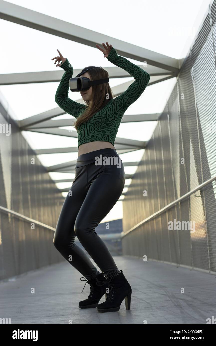 Woman dancing towards camera on hi-res stock photography and images - Alamy