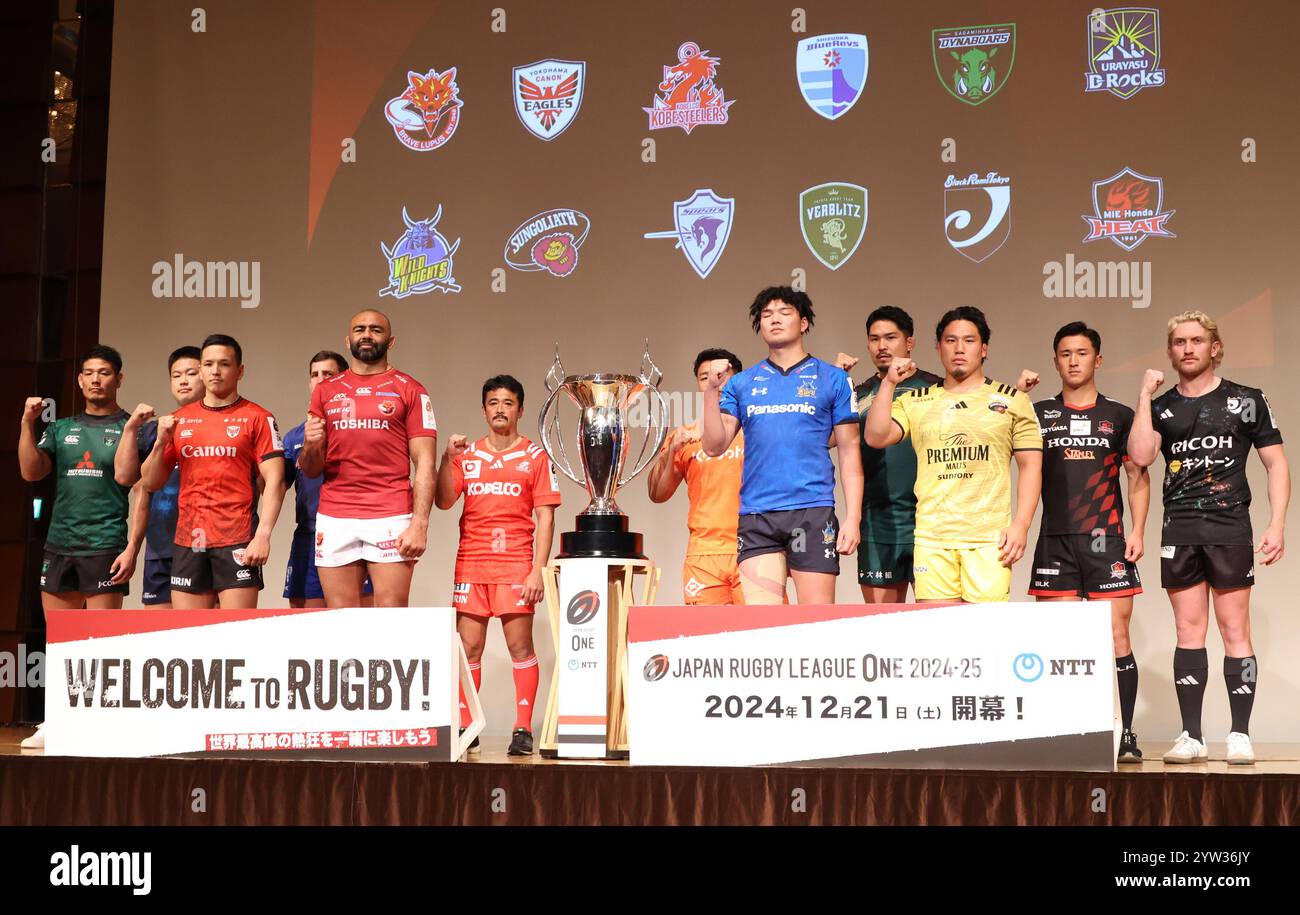 Tokyo, Japan. 9th Dec, 2024. Japan Rugby League One division one team ...