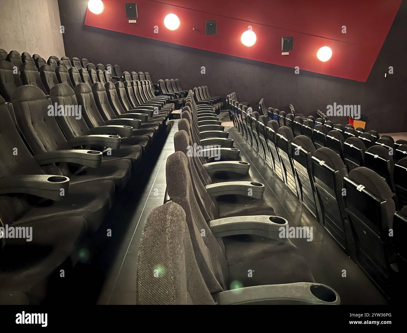 Image of the seats of an empty movie theater or auditorium Stock Photo ...