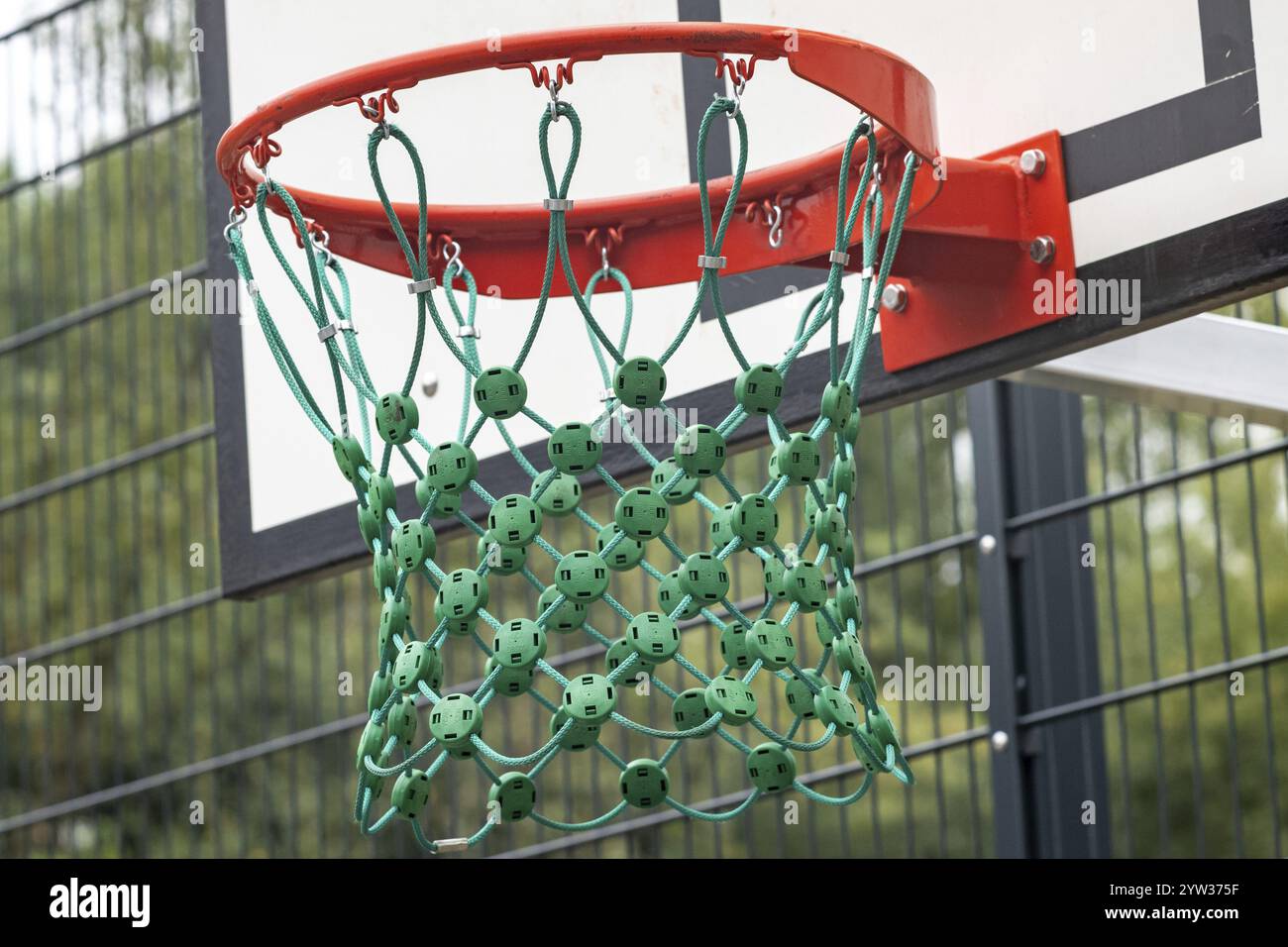 Basketball hoop on the playground Stock Photo - Alamy
