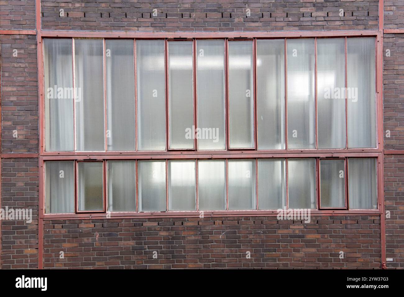Details of 100 years old industrieal buildings, windows Stock Photo - Alamy