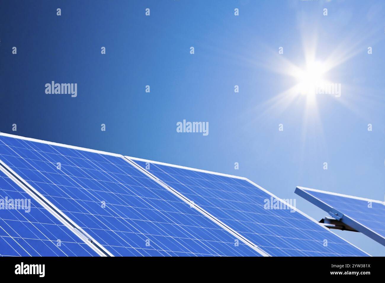 Regenerative, alternative solar energy. Solar energy, power plant ...