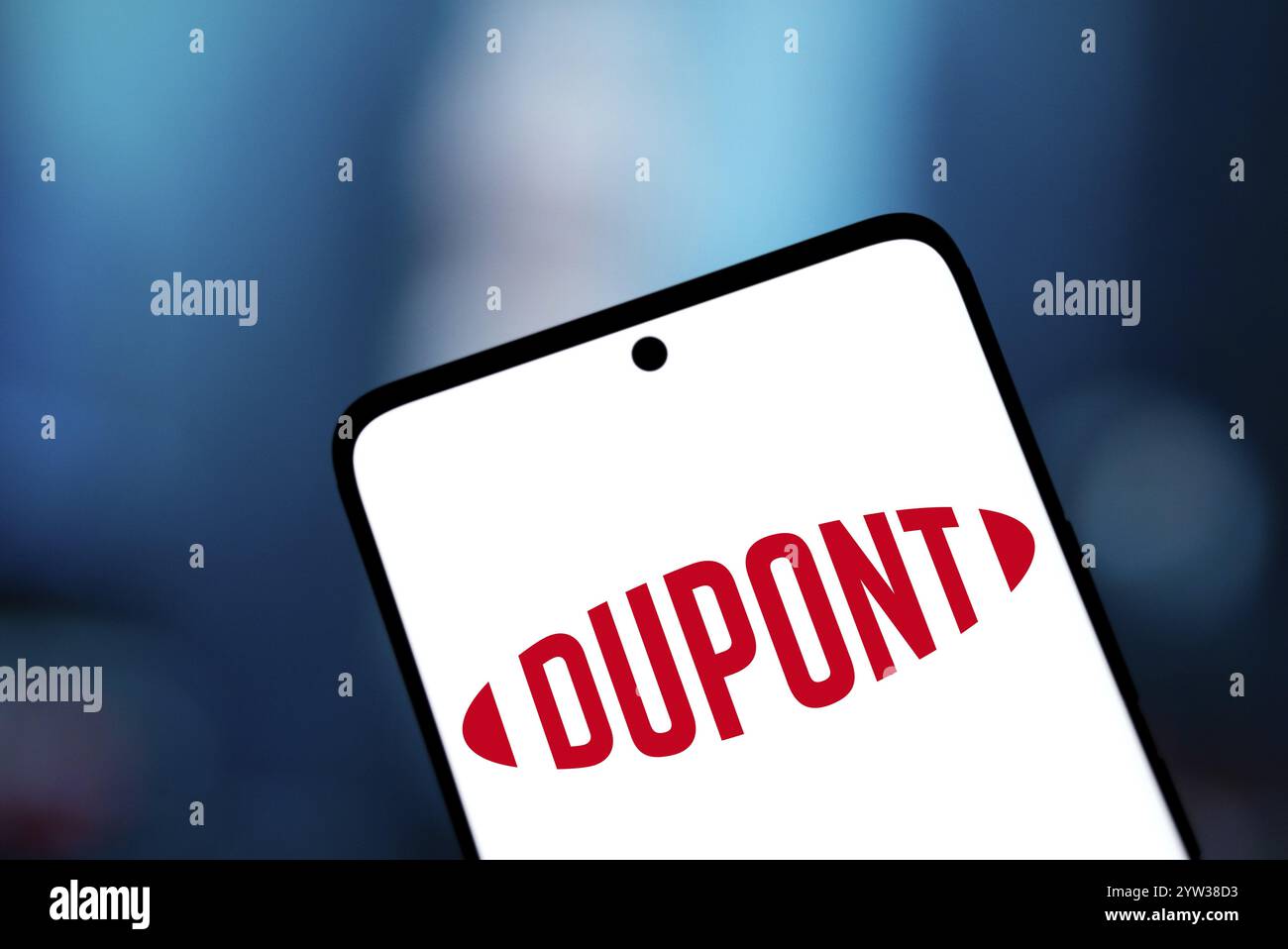 Dupont logo is displayed on smartphone. DuPont is an American ...