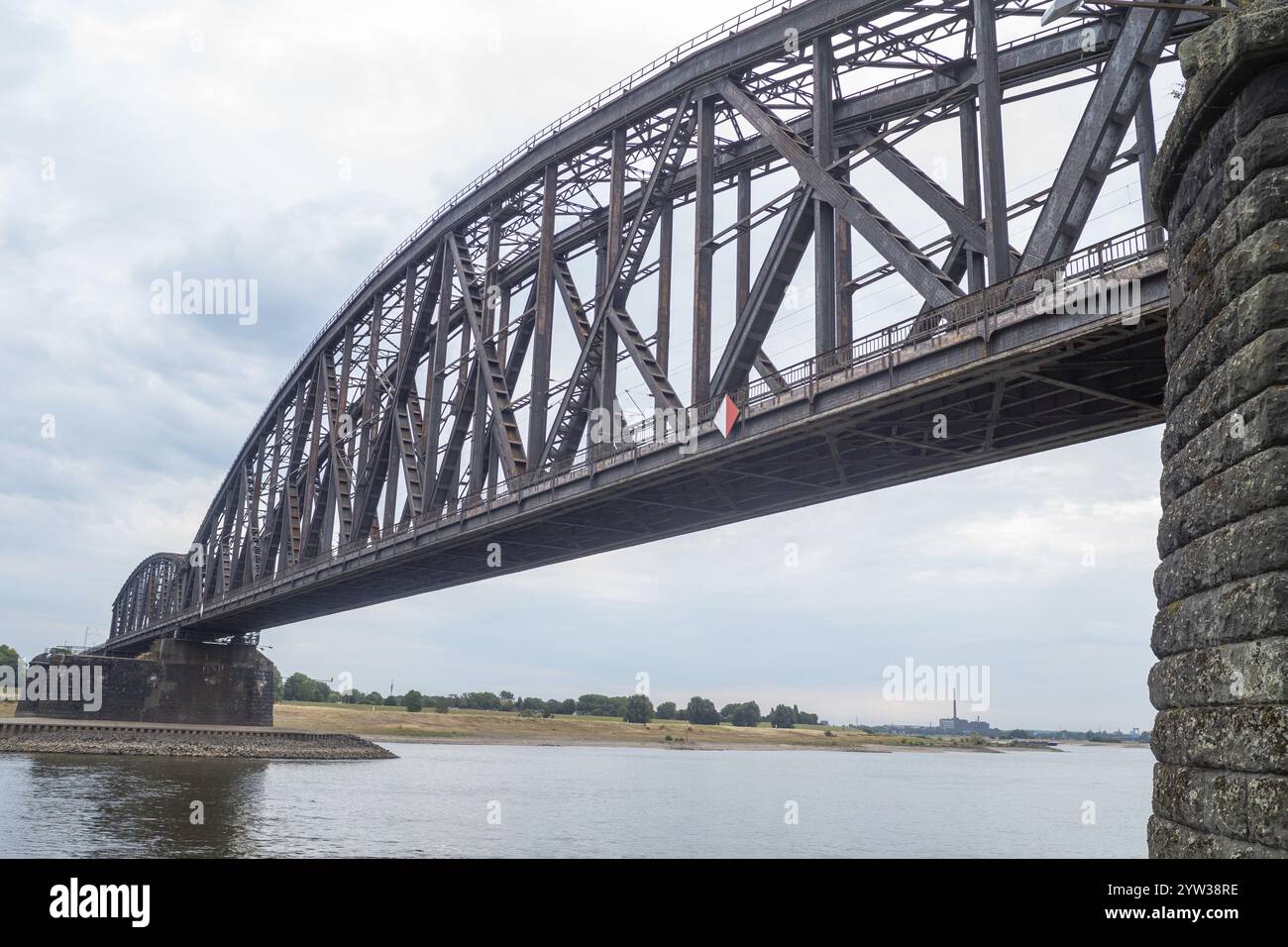 Details, truss bridge over the river Stock Photo - Alamy