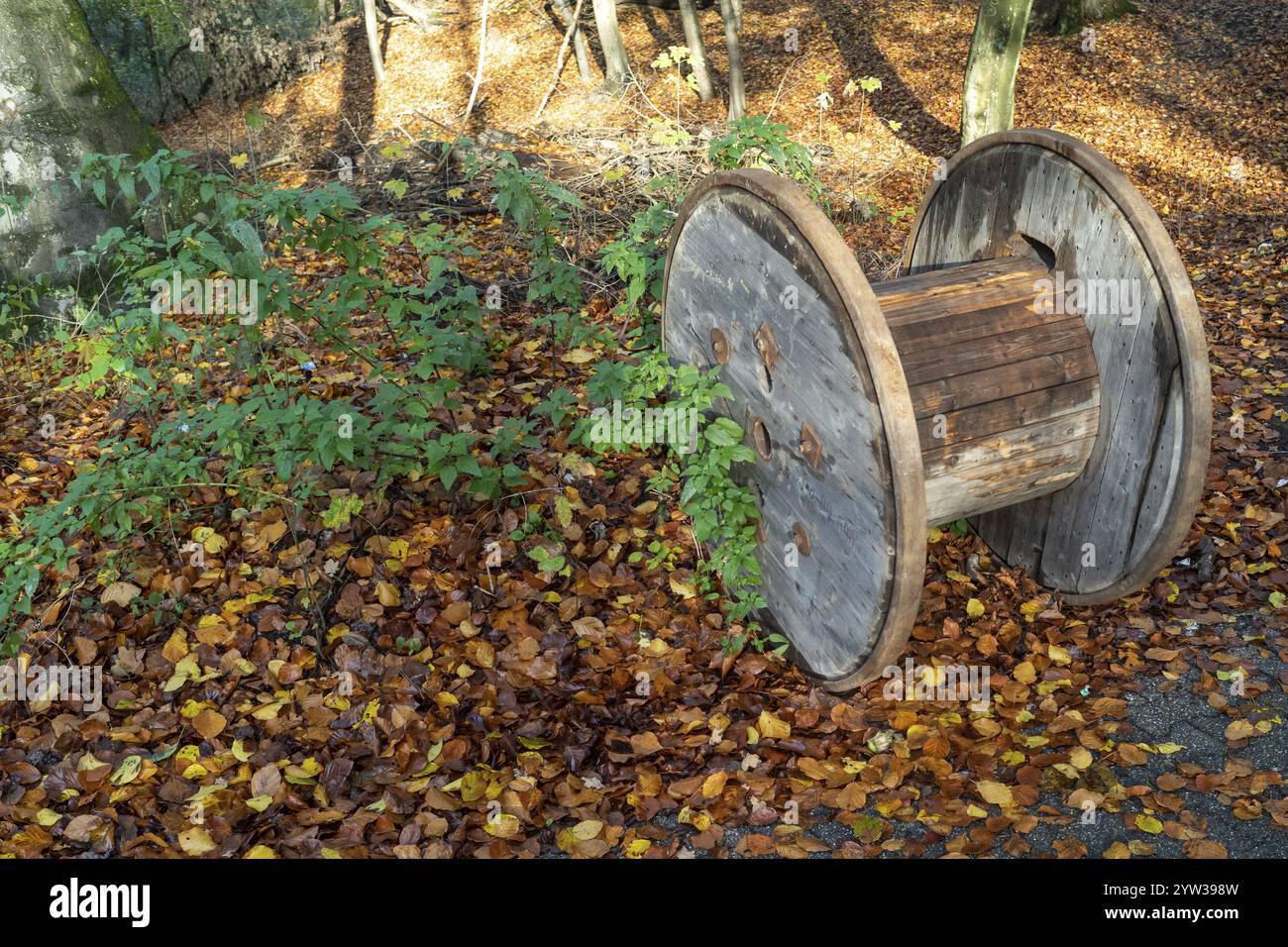 Cable reel drum hi-res stock photography and images - Alamy